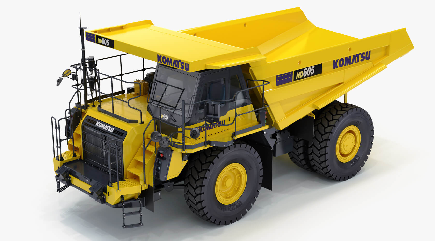 Komatsu HD605-8 Rigid Dump Truck 3D Model by modelspro