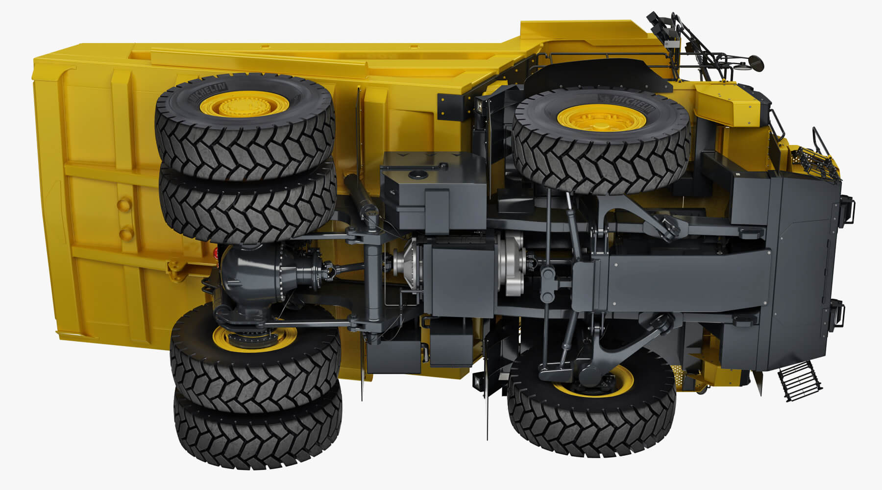 Komatsu HD605-8 Rigid Dump Truck 3D Model by modelspro