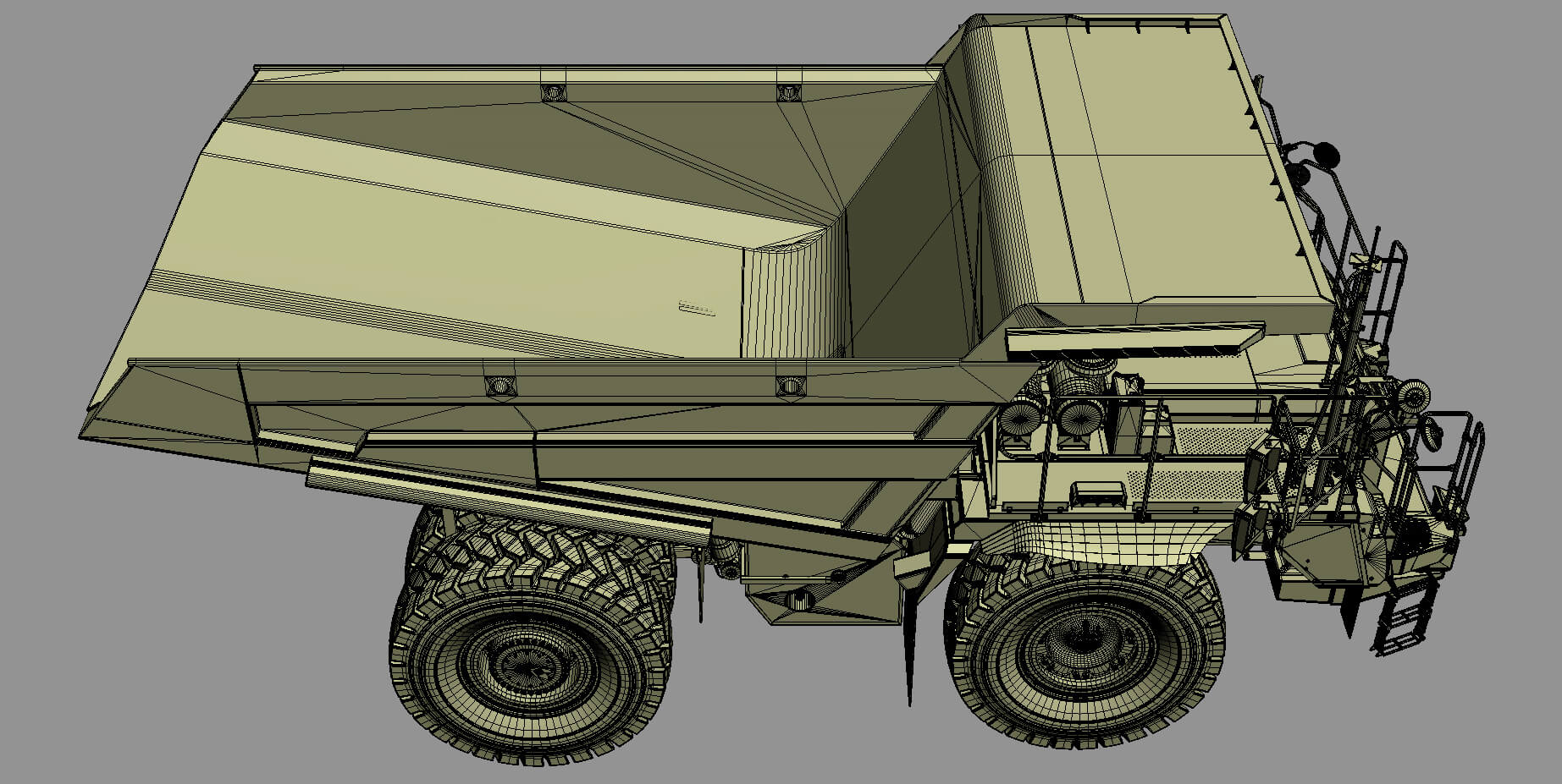 Komatsu HD605-8 Rigid Dump Truck 3D Model by modelspro