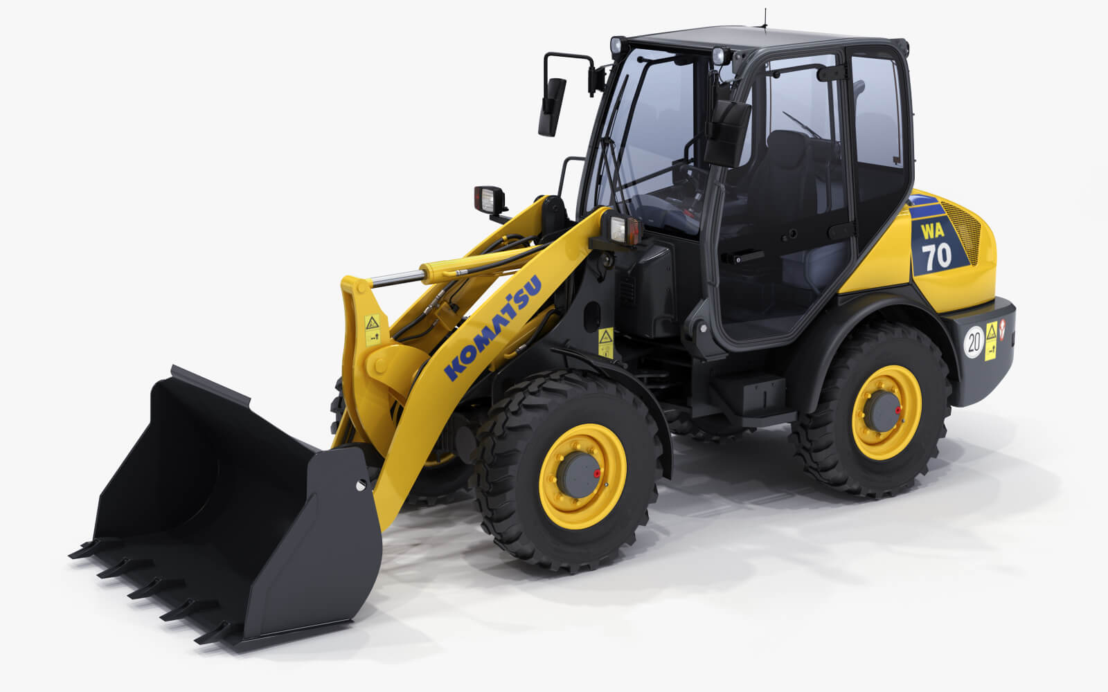 Komatsu WA70-7 Wheel Loader 3D Model by modelspro