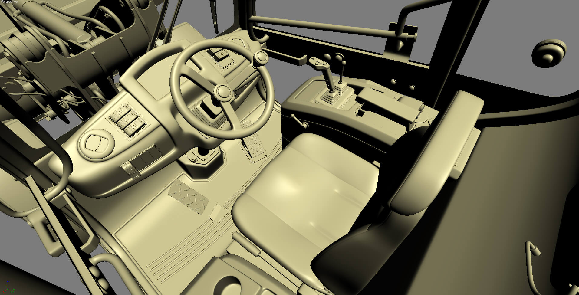 Komatsu WA70-7 Wheel Loader 3D Model by modelspro