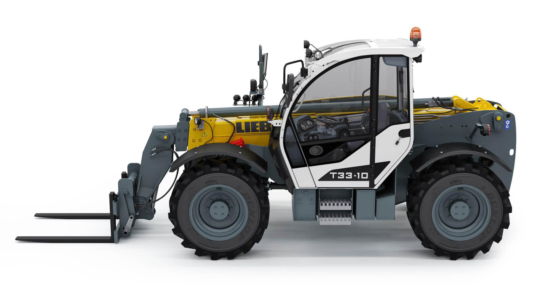 Liebherr T33 10S Telehandler - 3D Model by modelspro
