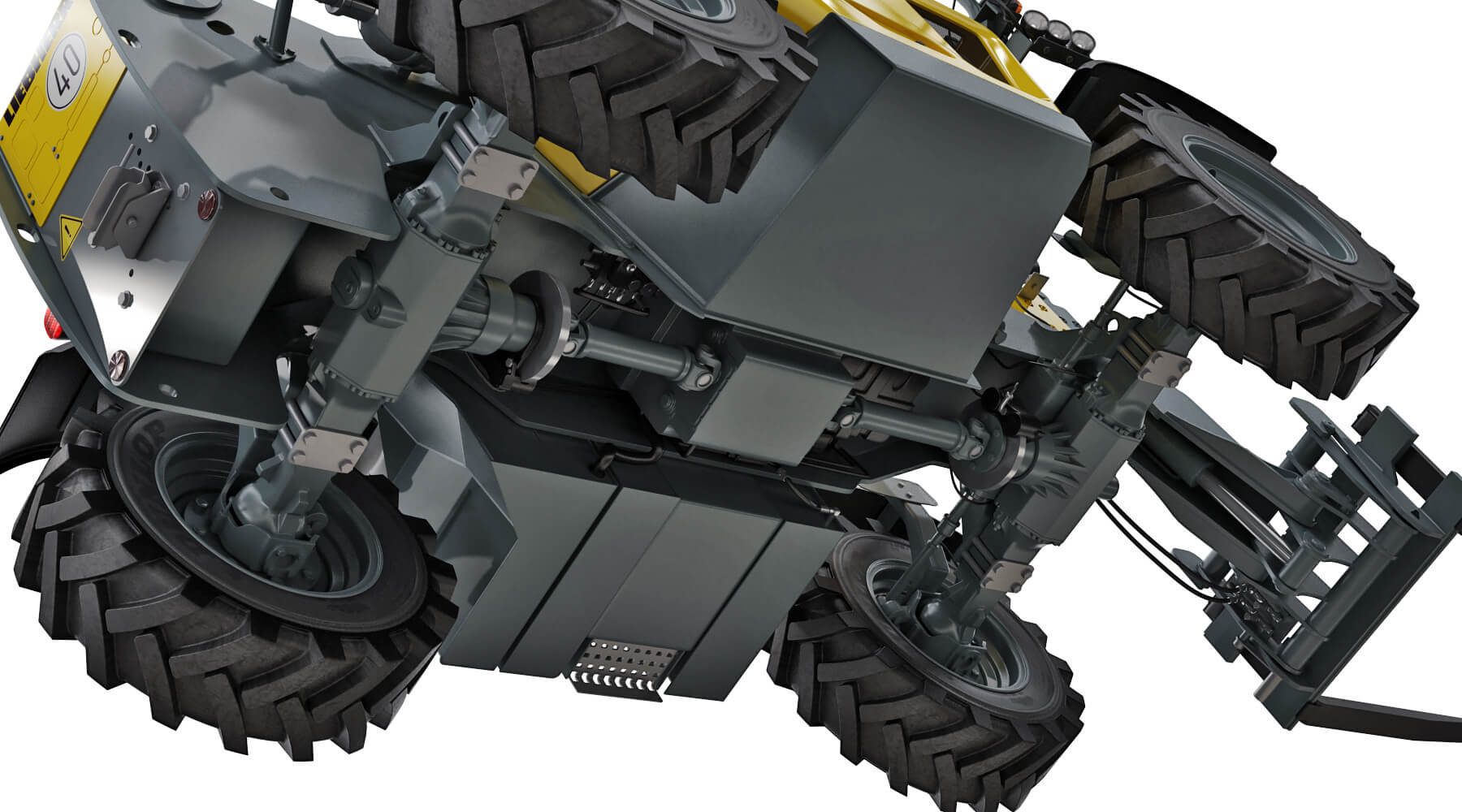 Liebherr T33 10S Telehandler - 3D Model by modelspro