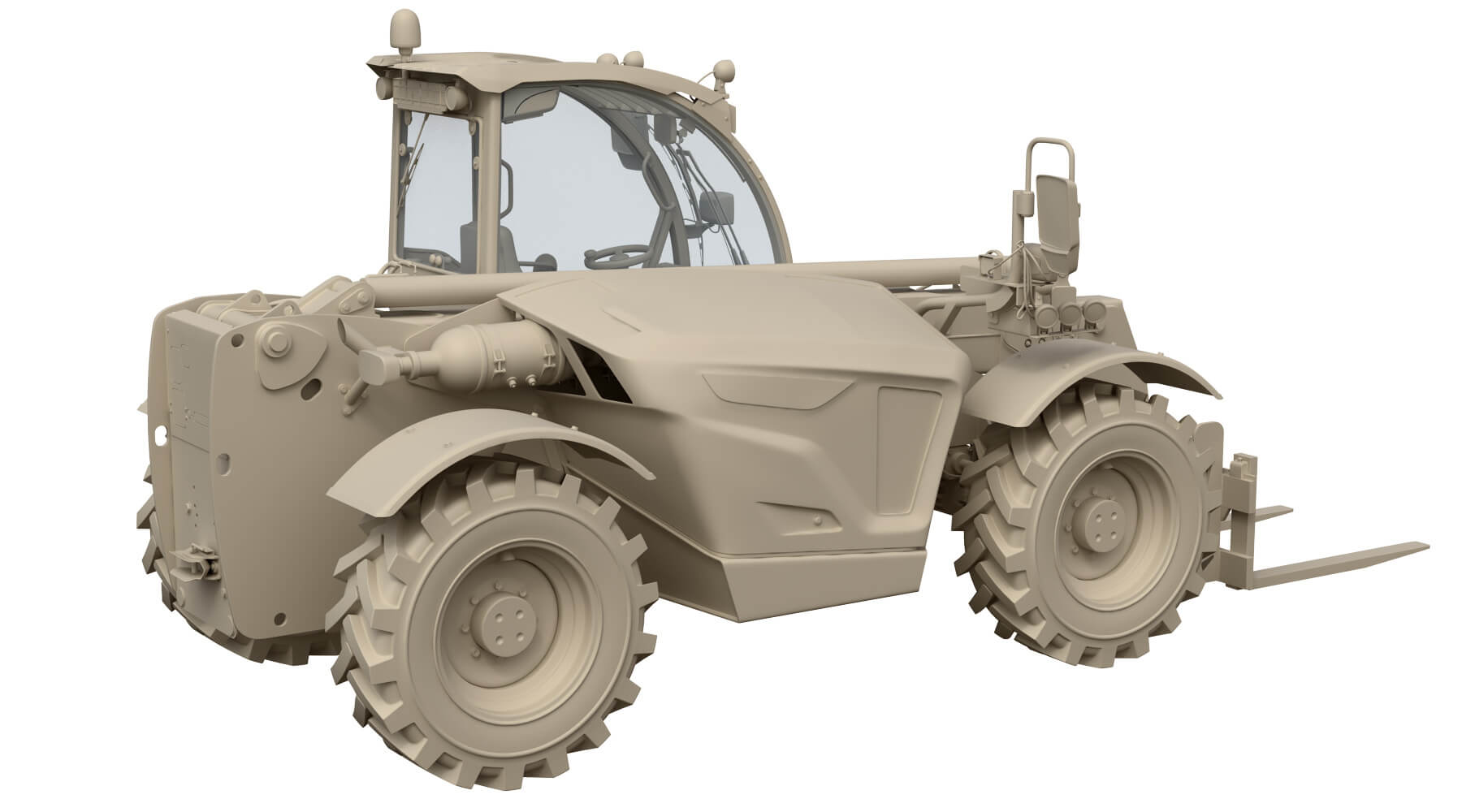 Liebherr T33 10S Telehandler - 3D Model by modelspro