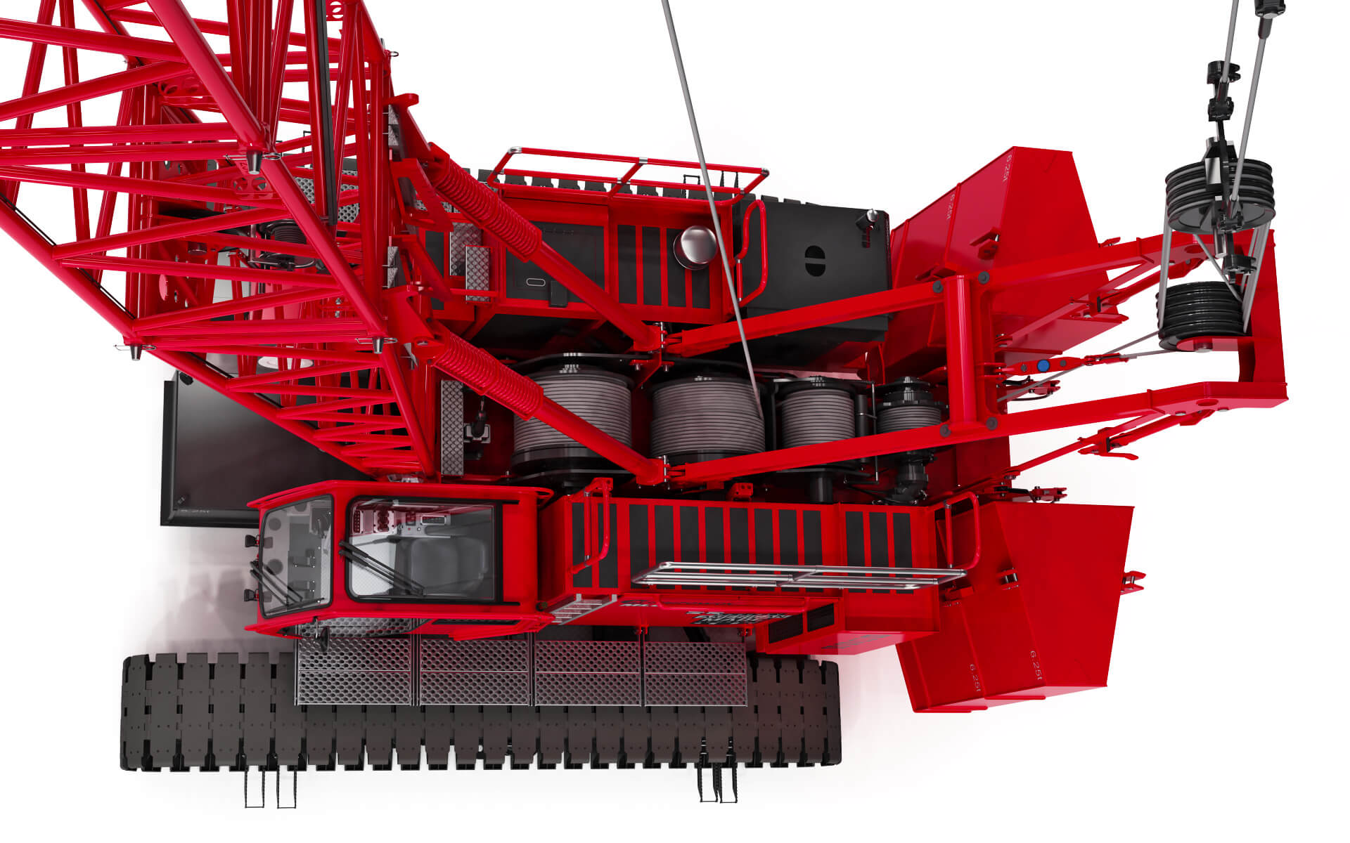 Manitowoc MLC100 Crawler Crane - 3D Model by modelspro
