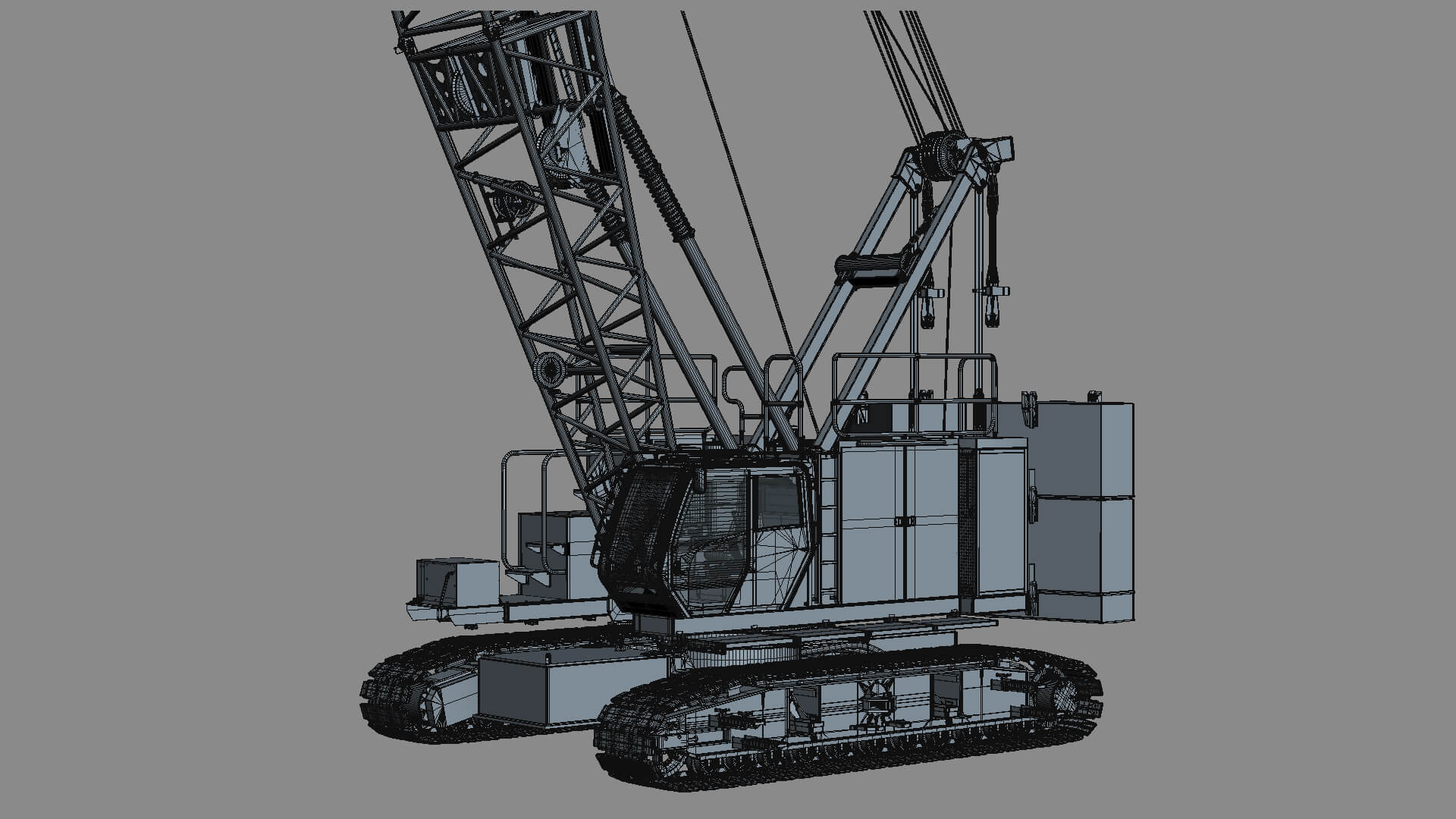 Manitowoc MLC100 Crawler Crane - 3D Model by modelspro