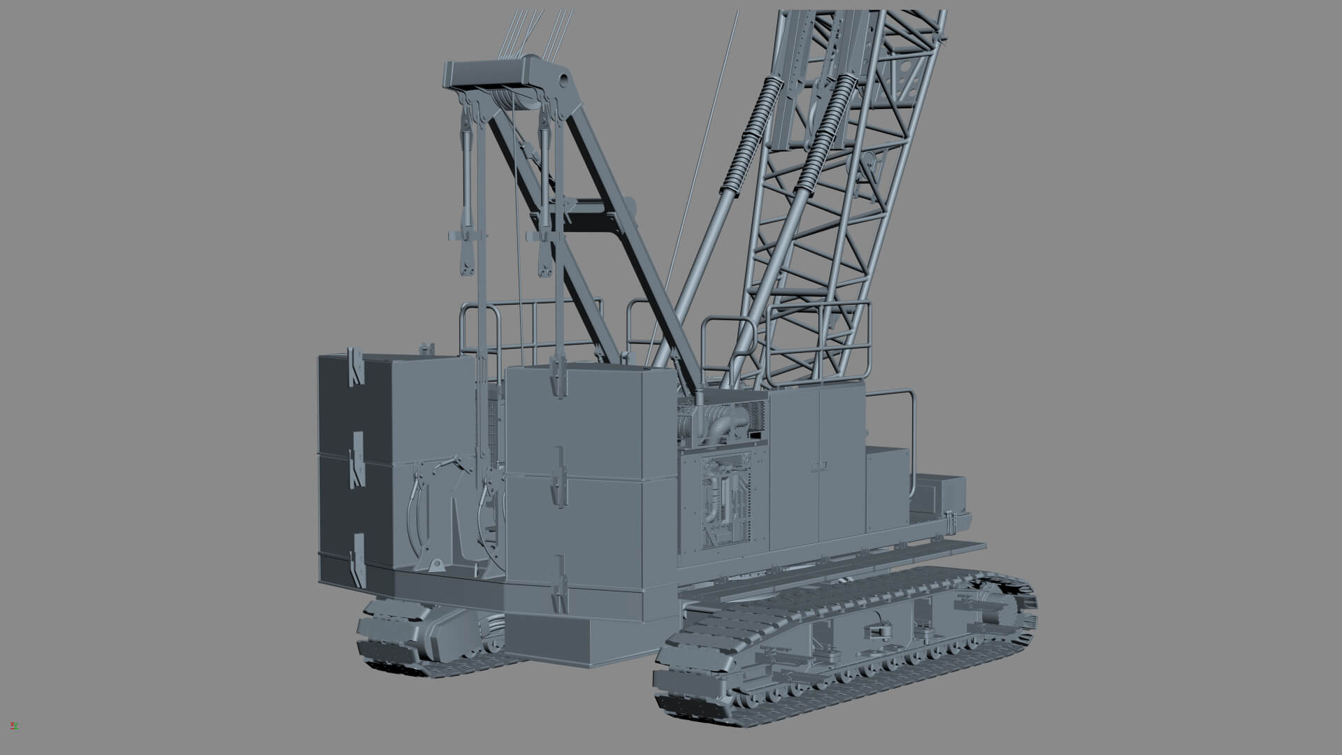 Manitowoc MLC100 Crawler Crane - 3D Model by modelspro