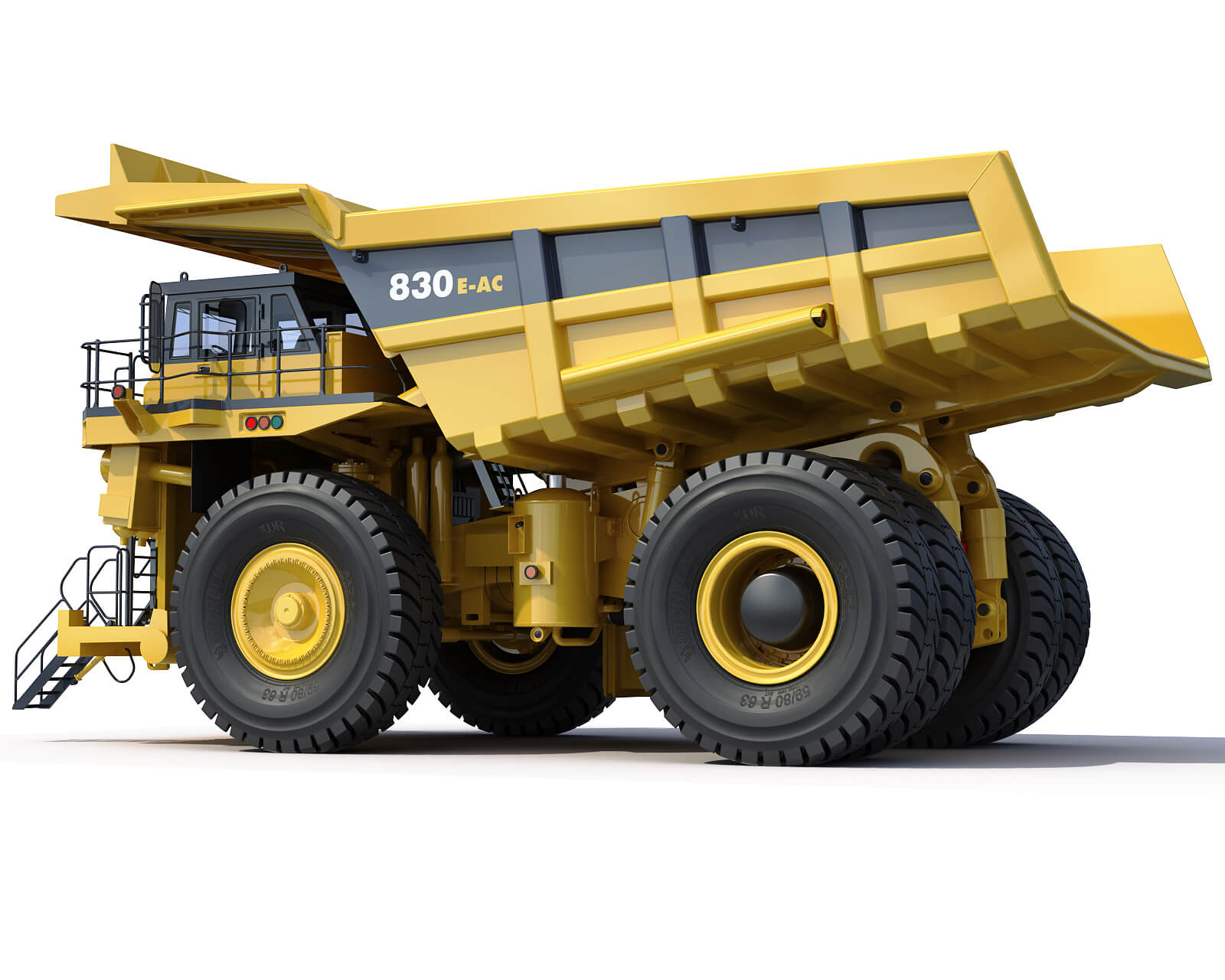 Mining Dump Truck Komatsu 830E-AC 3D Model by modelspro
