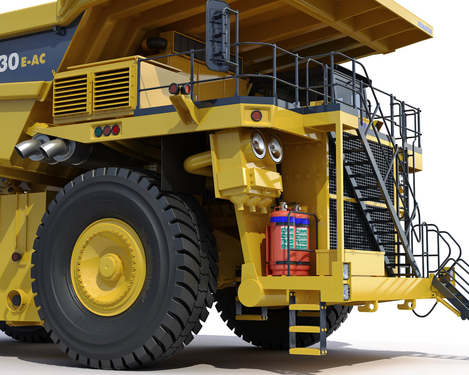 Mining Dump Truck Komatsu 830E-AC 3D Model by modelspro