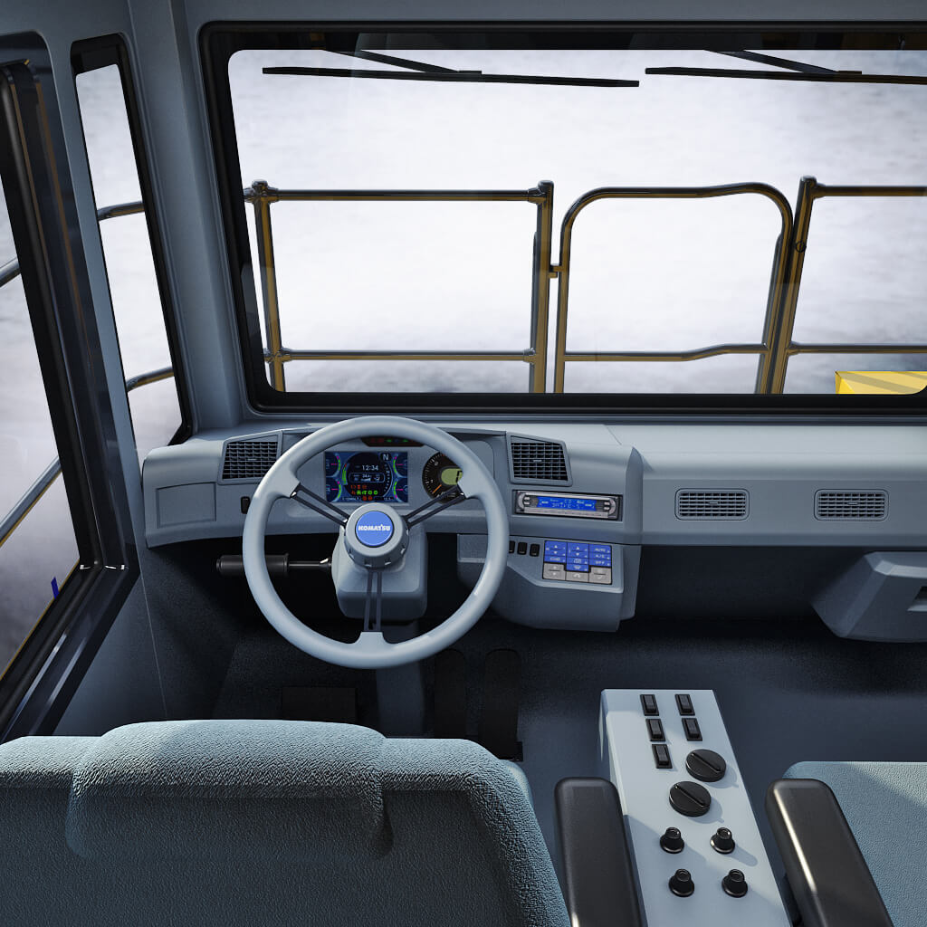 Mining Dump Truck Komatsu 830E-AC 3D Model by modelspro