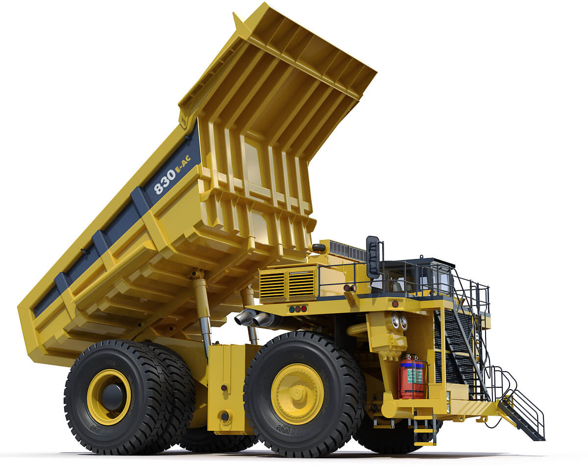 Mining Dump Truck Komatsu 830E-AC 3D Model by modelspro