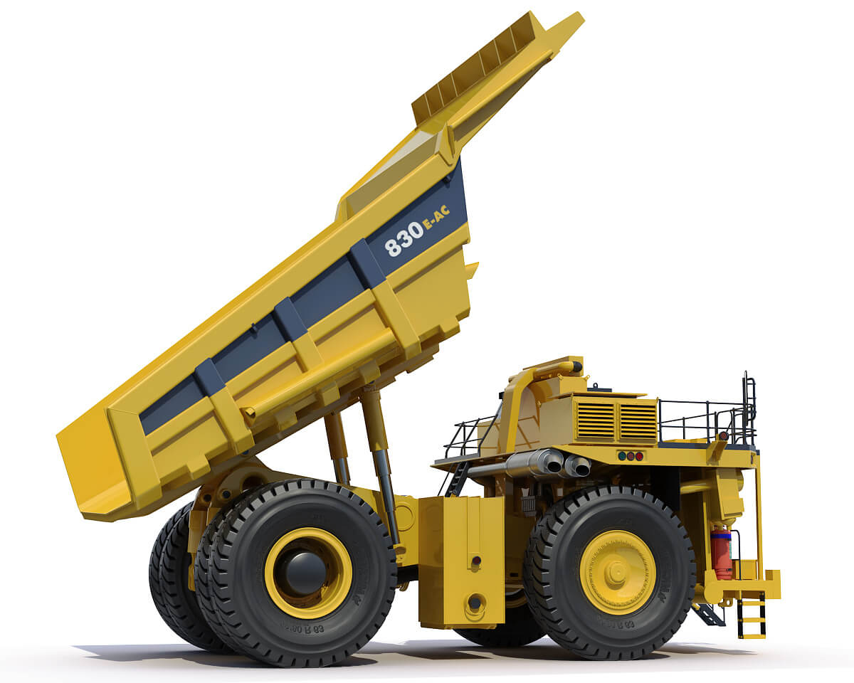 Mining Dump Truck Komatsu 830E-AC 3D Model by modelspro