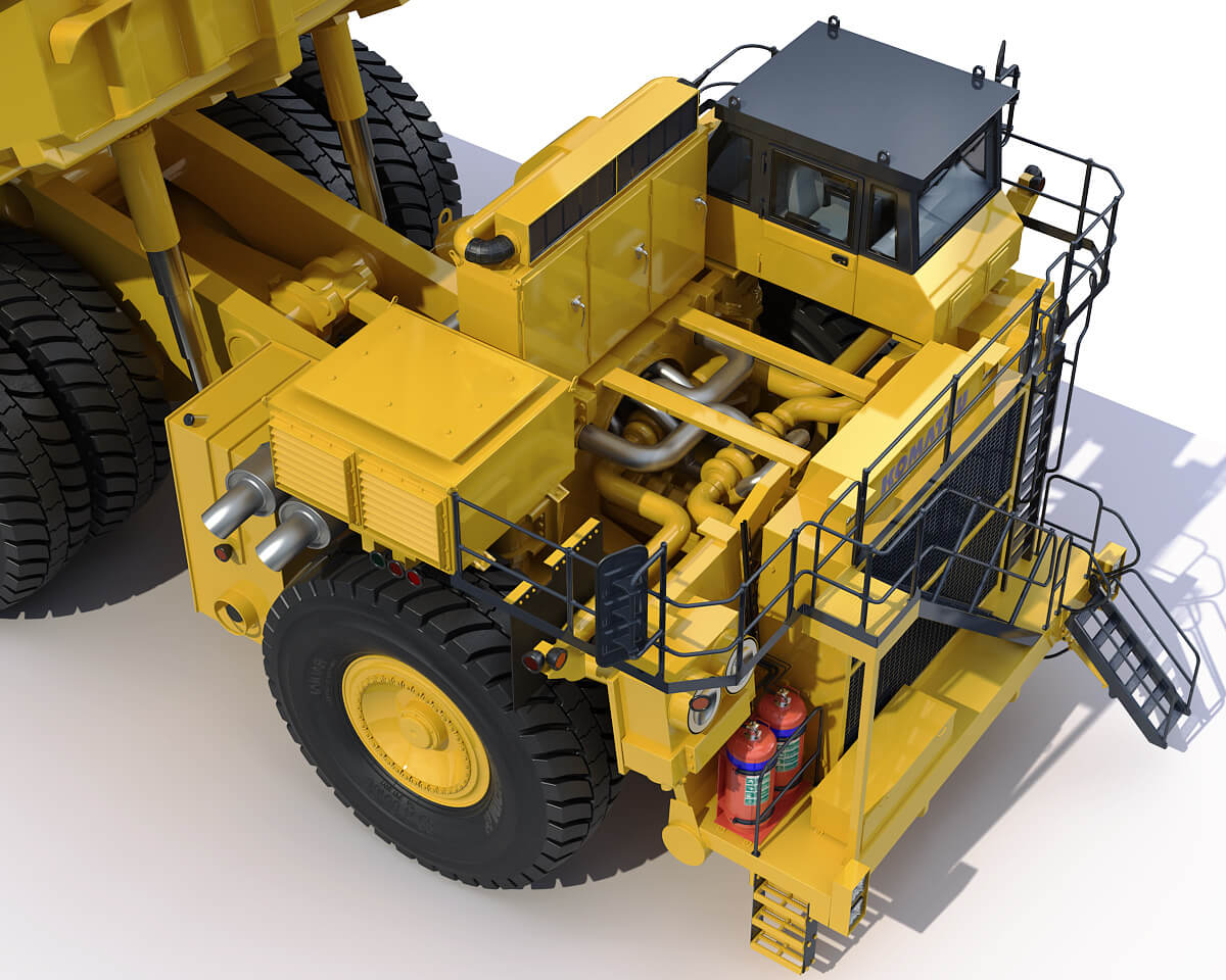 Mining Dump Truck Komatsu 830E-AC 3D Model by modelspro