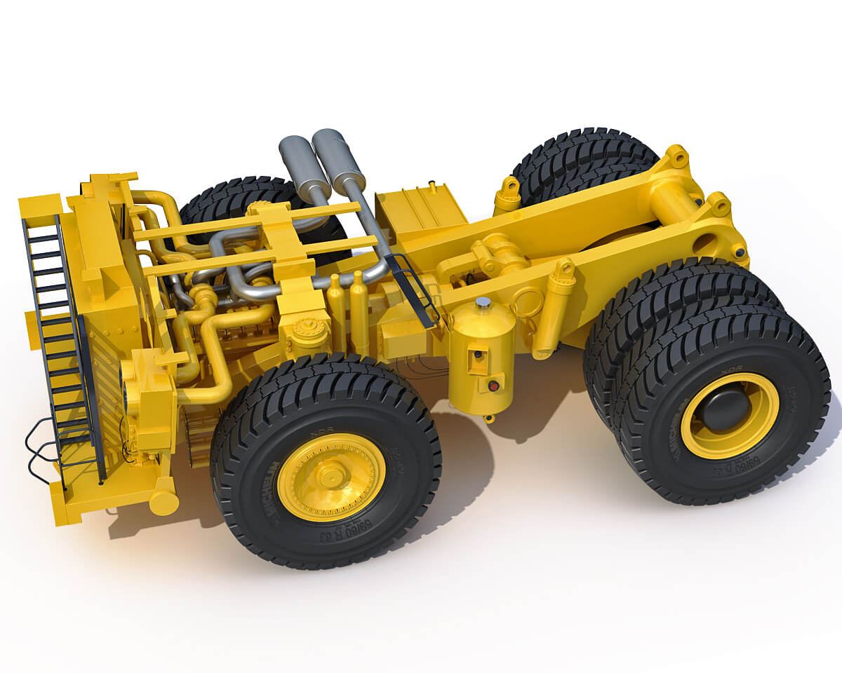 Mining Dump Truck Komatsu 830E-AC 3D Model by modelspro