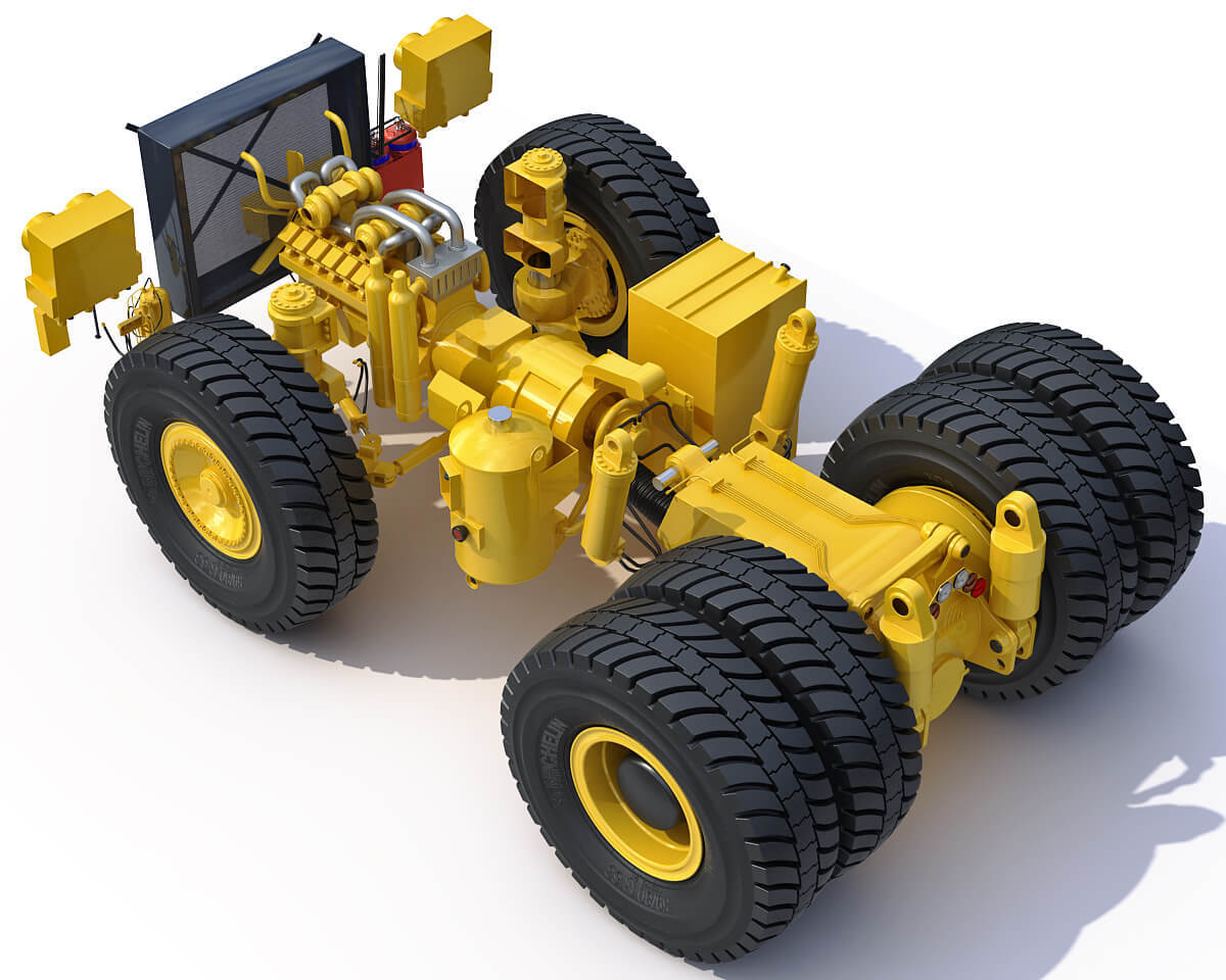 Mining Dump Truck Komatsu 830E-AC 3D Model by modelspro