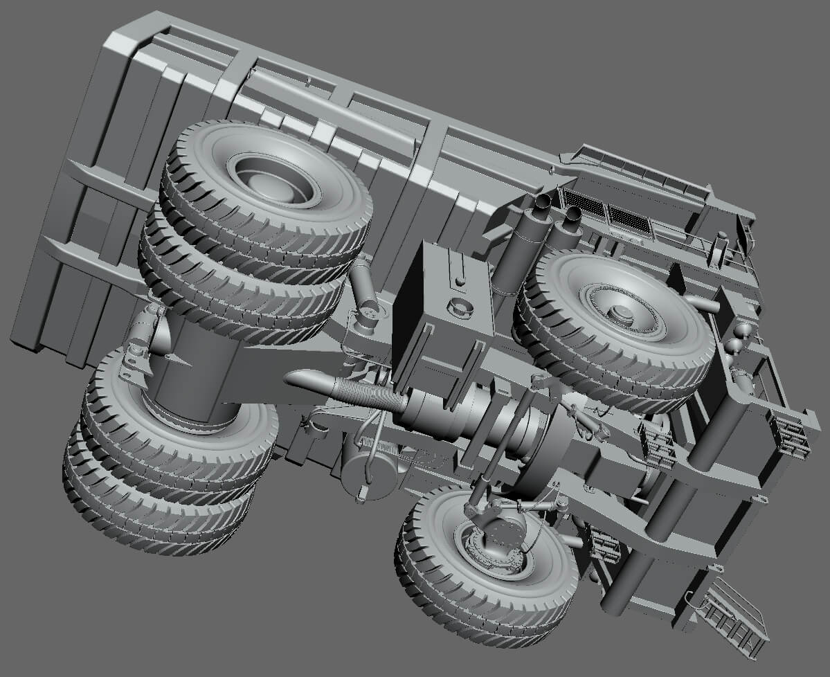 Mining Dump Truck Komatsu 830E-AC 3D Model by modelspro