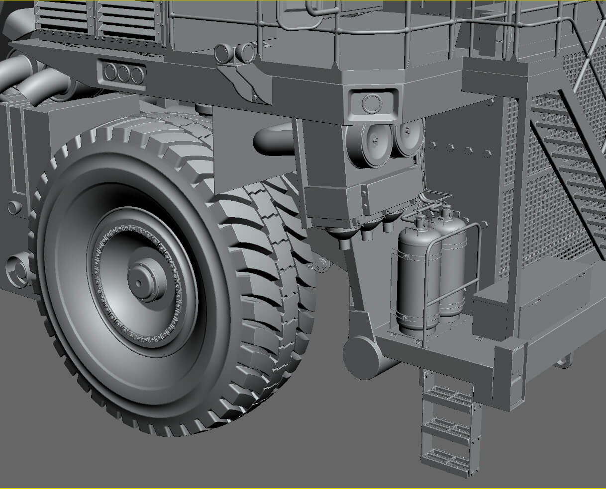 Mining Dump Truck Komatsu 830E-AC 3D Model by modelspro