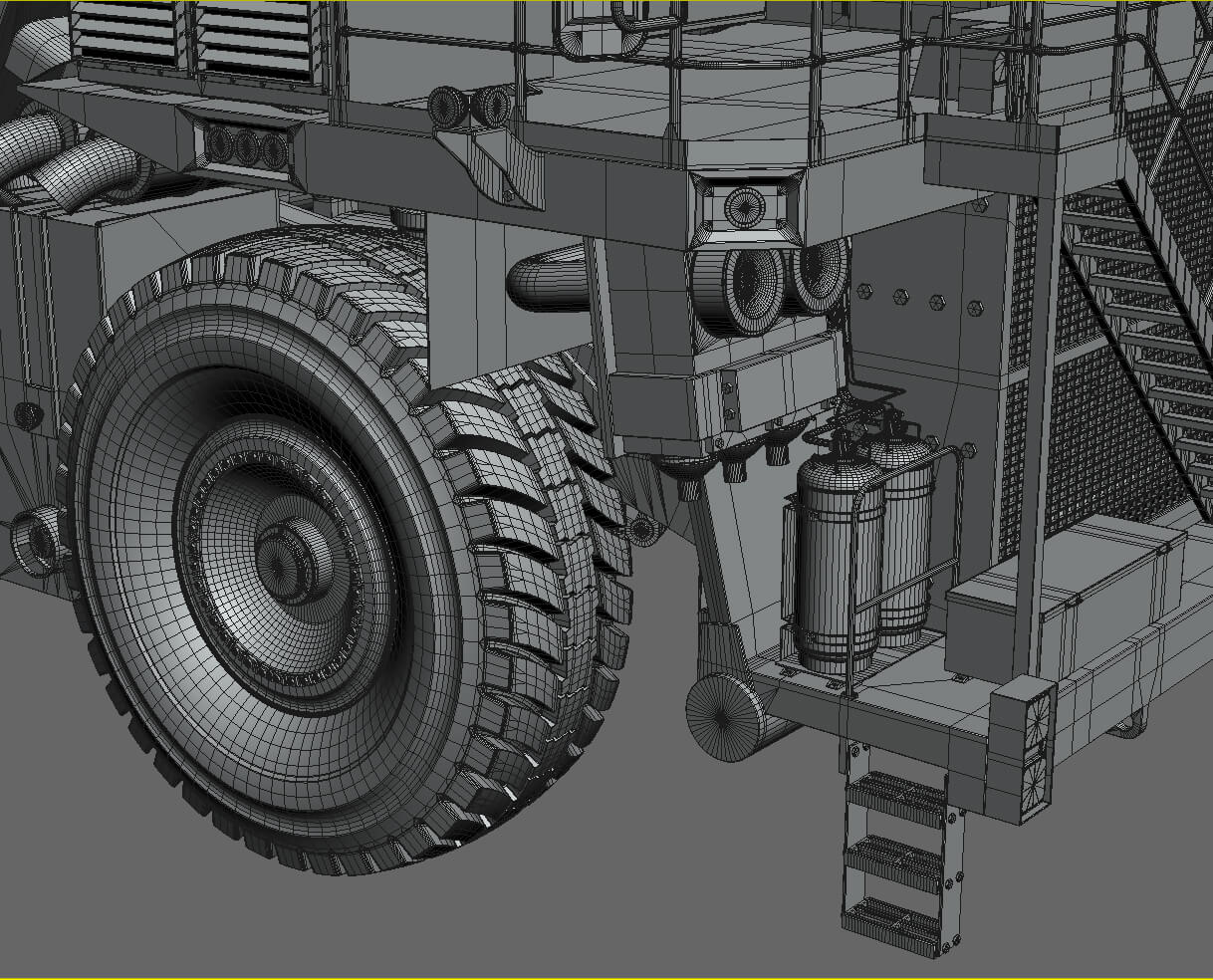 Mining Dump Truck Komatsu 830E-AC 3D Model by modelspro