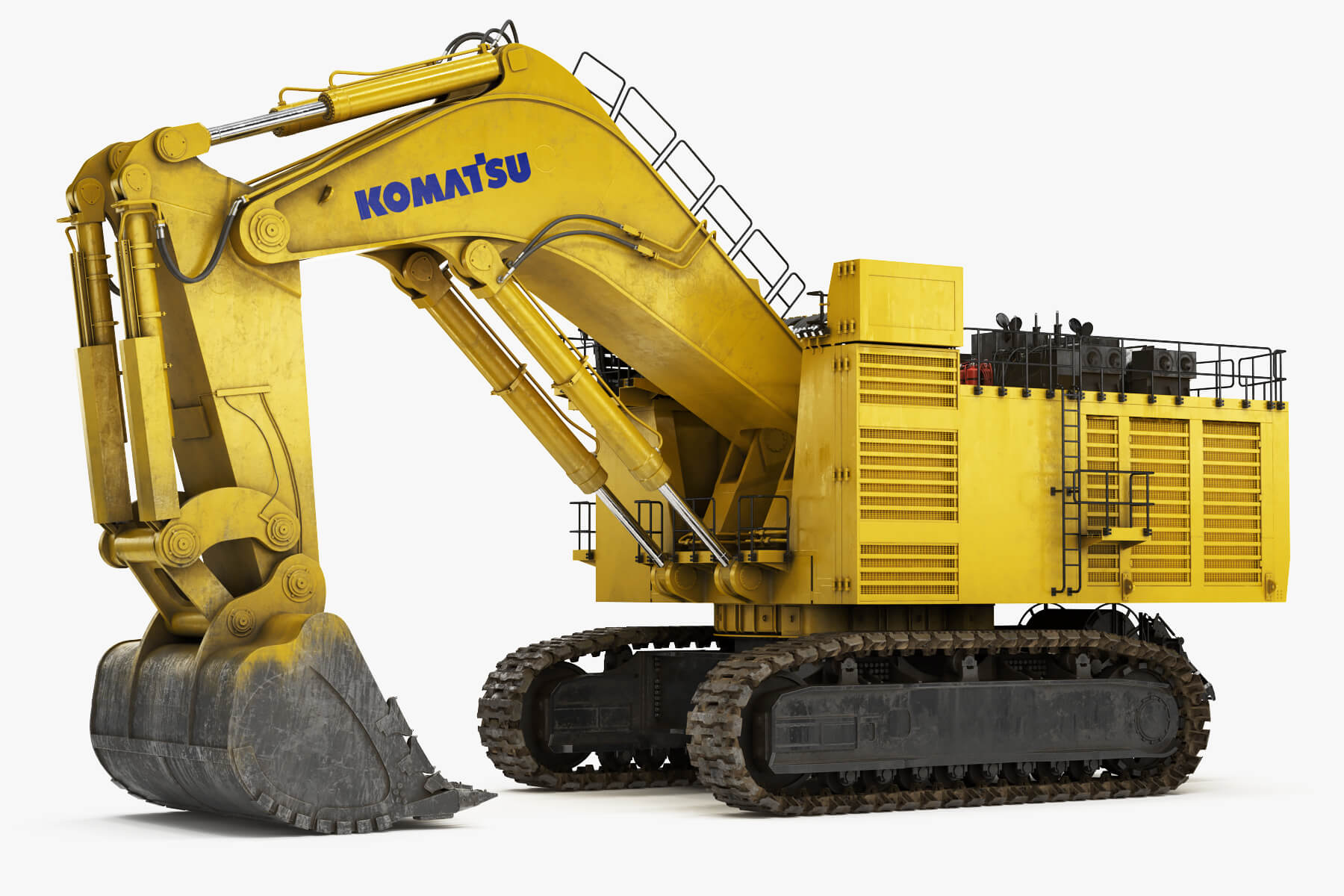 Mining Excavator Komatsu Pc8000-6 Backhoe 3D Model by modelspro