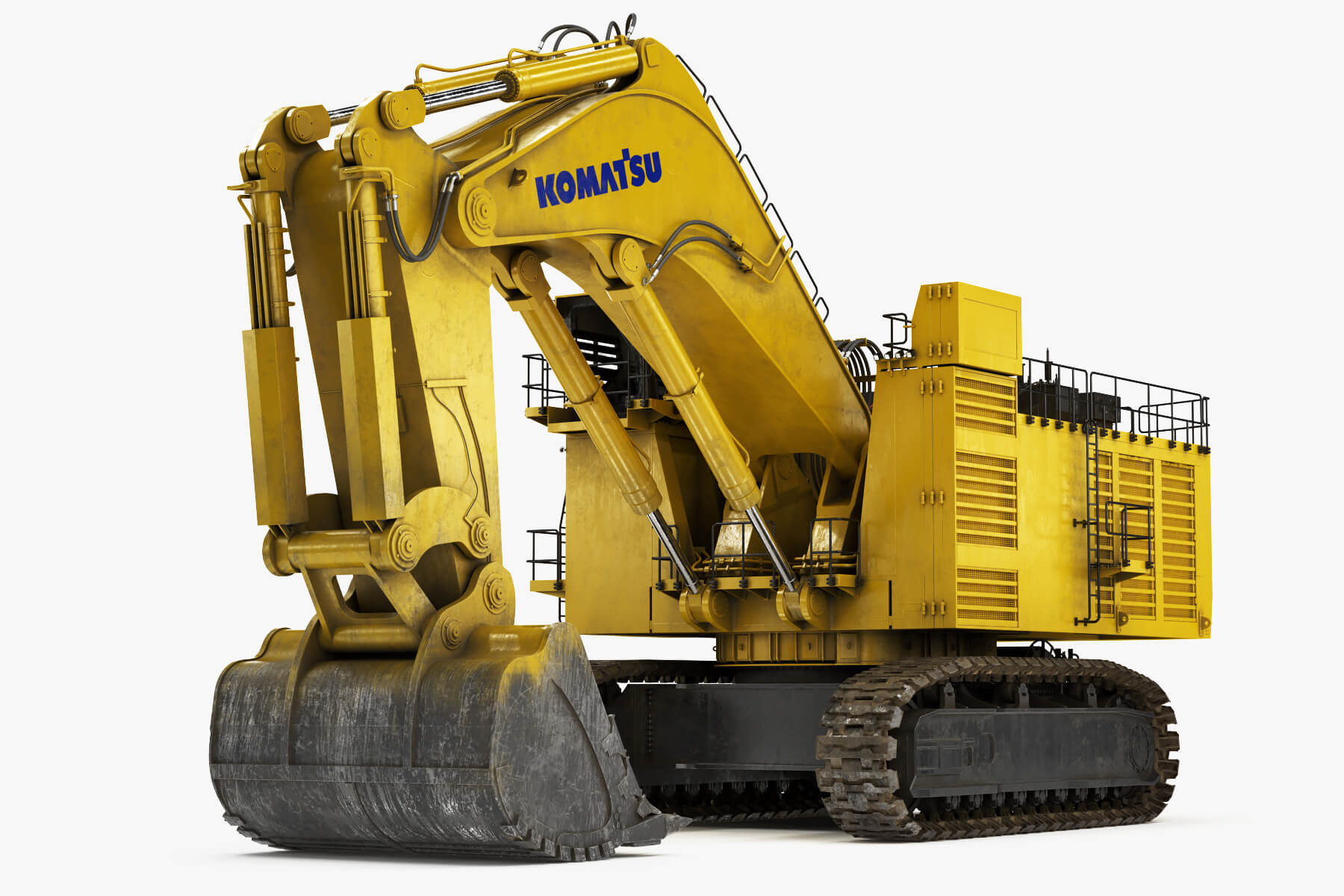 Mining Excavator Komatsu Pc8000-6 Backhoe 3D Model by modelspro