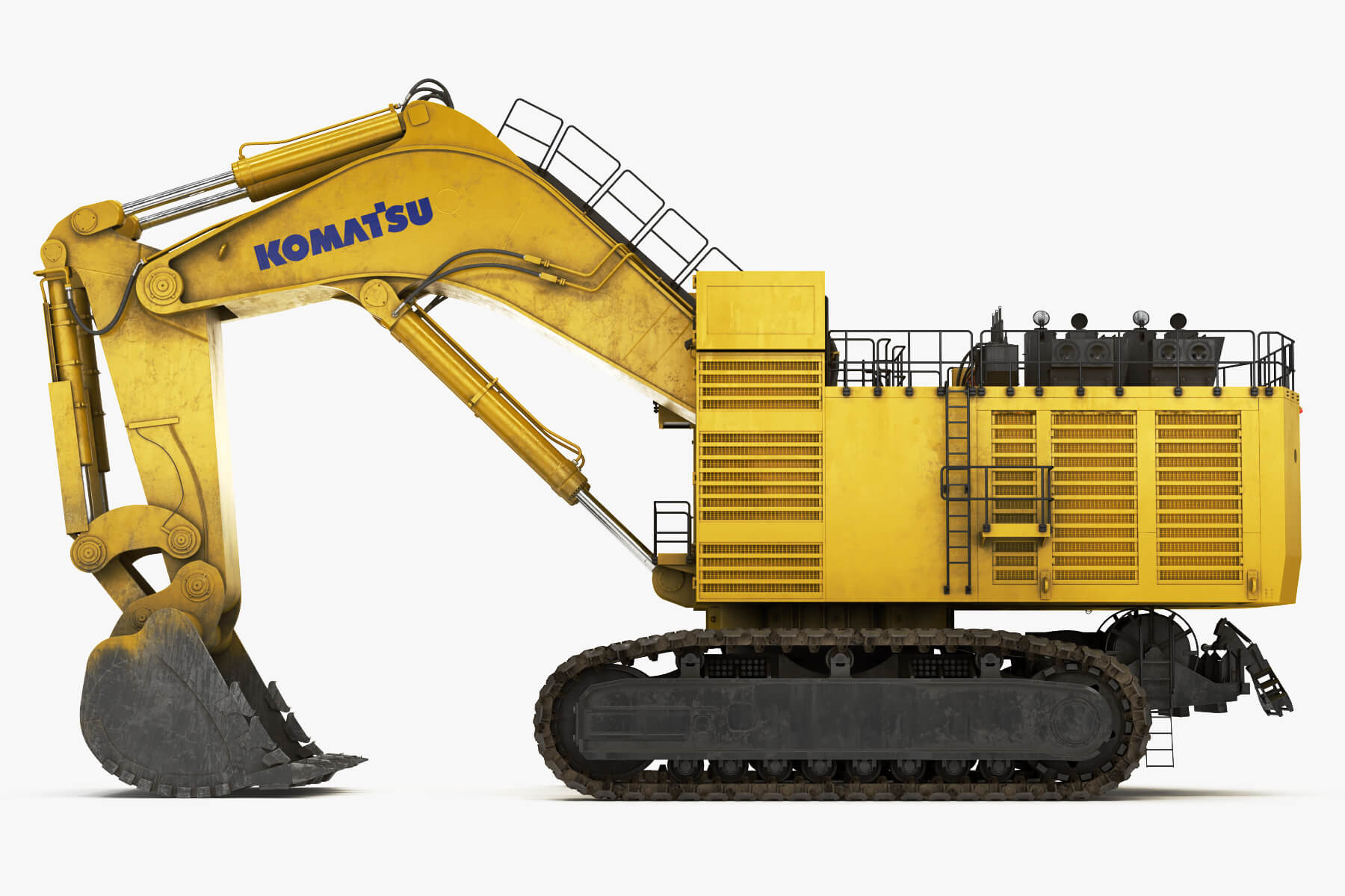Mining Excavator Komatsu Pc8000-6 Backhoe 3D Model by modelspro