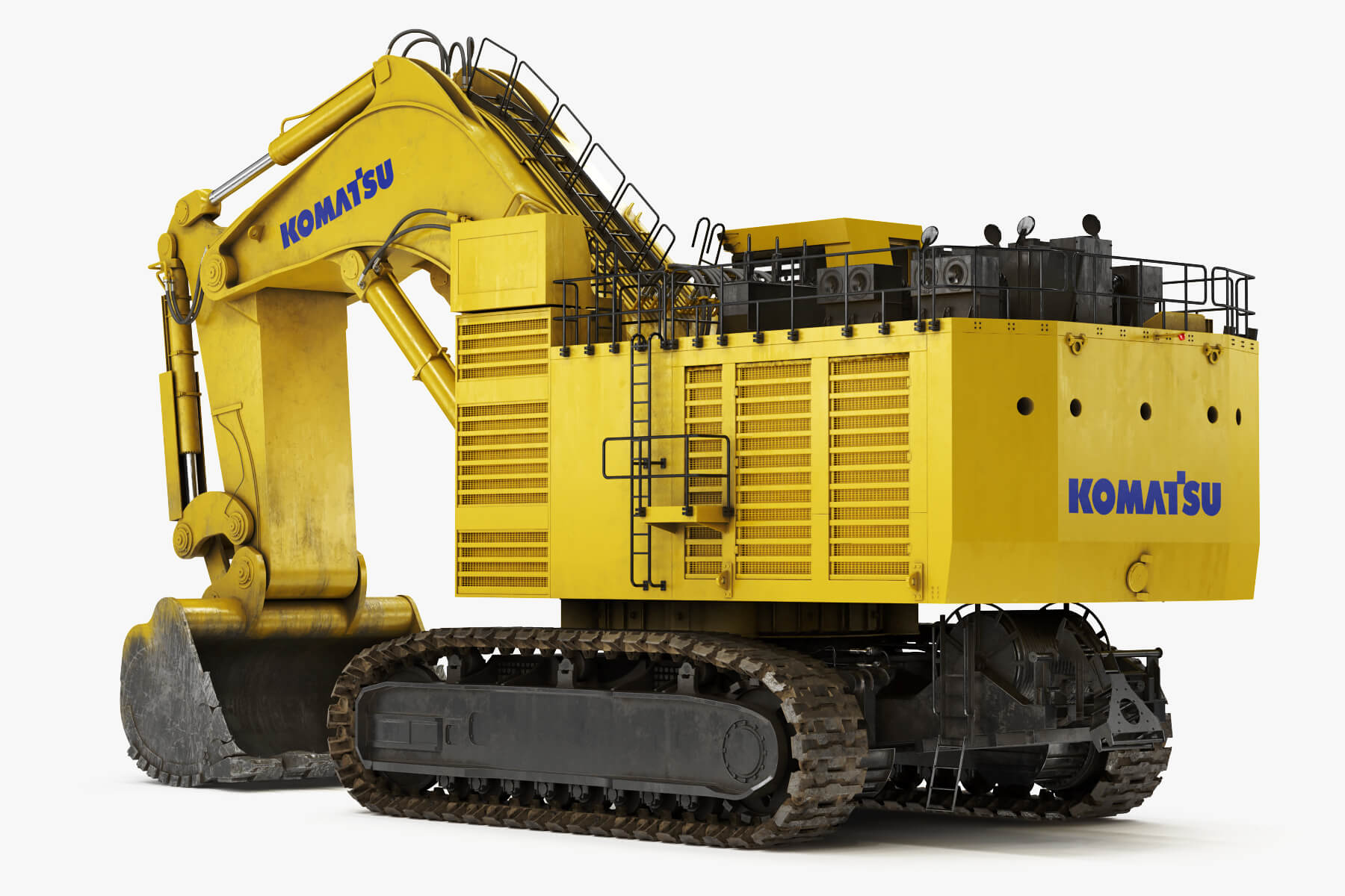 Mining Excavator Komatsu Pc8000-6 Backhoe 3D Model by modelspro