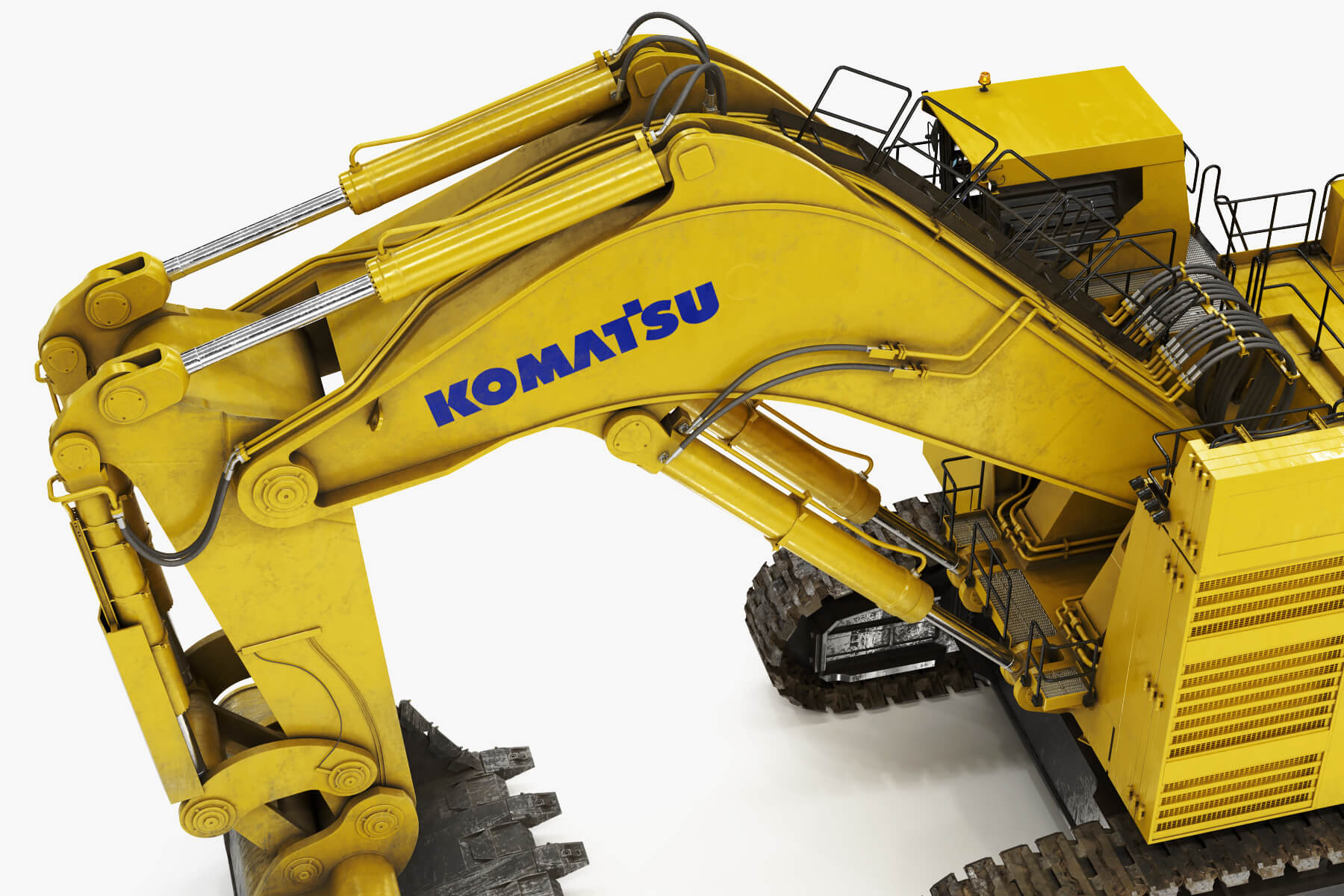 Mining Excavator Komatsu Pc8000-6 Backhoe 3D Model by modelspro