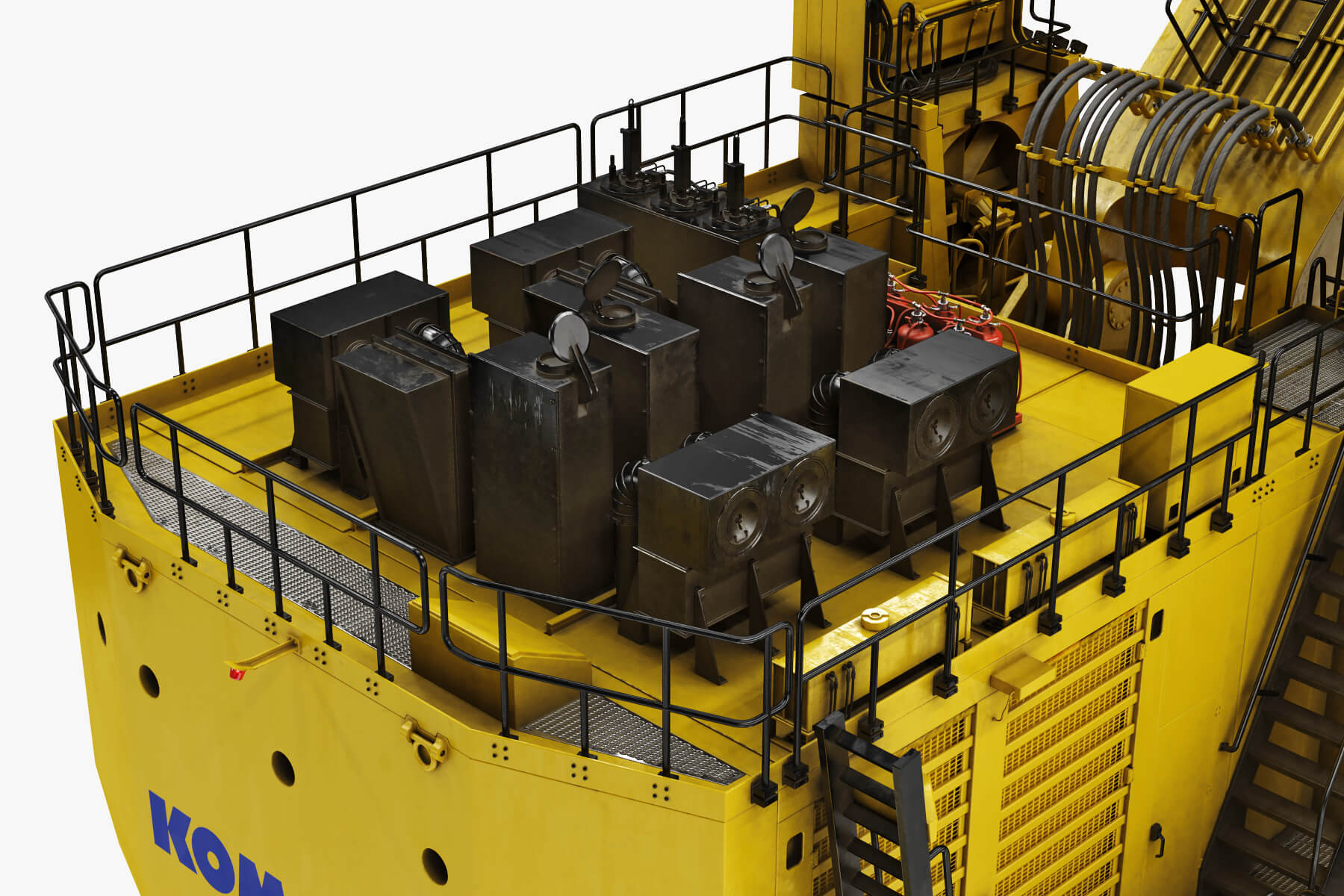 Mining Excavator Komatsu Pc8000-6 Backhoe 3D Model by modelspro