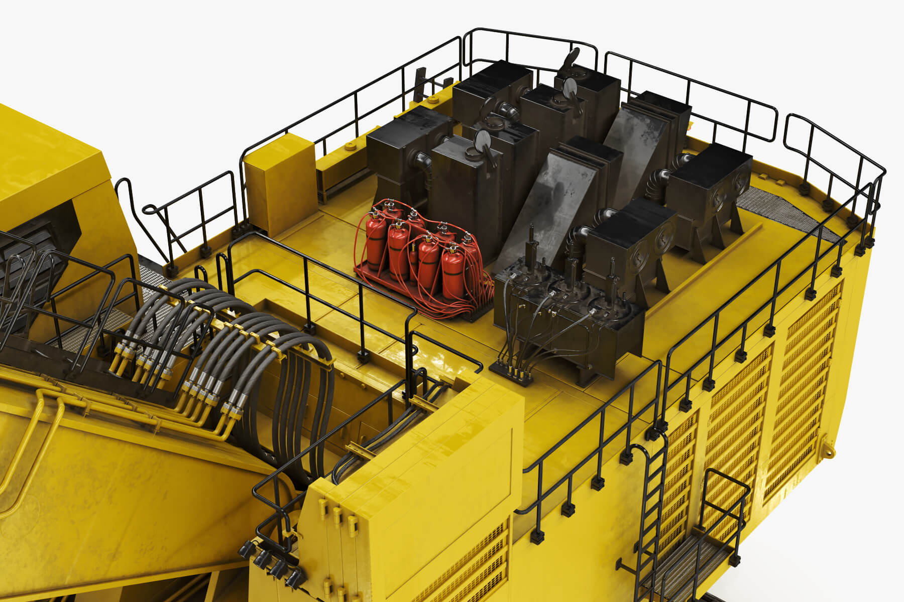 Mining Excavator Komatsu Pc8000-6 Backhoe 3D Model by modelspro