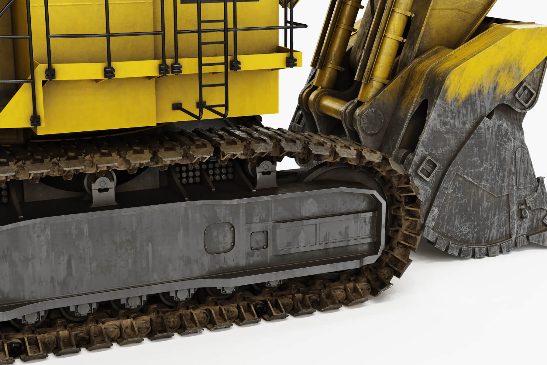 Mining Excavator Komatsu Pc8000-6 Backhoe 3D Model by modelspro