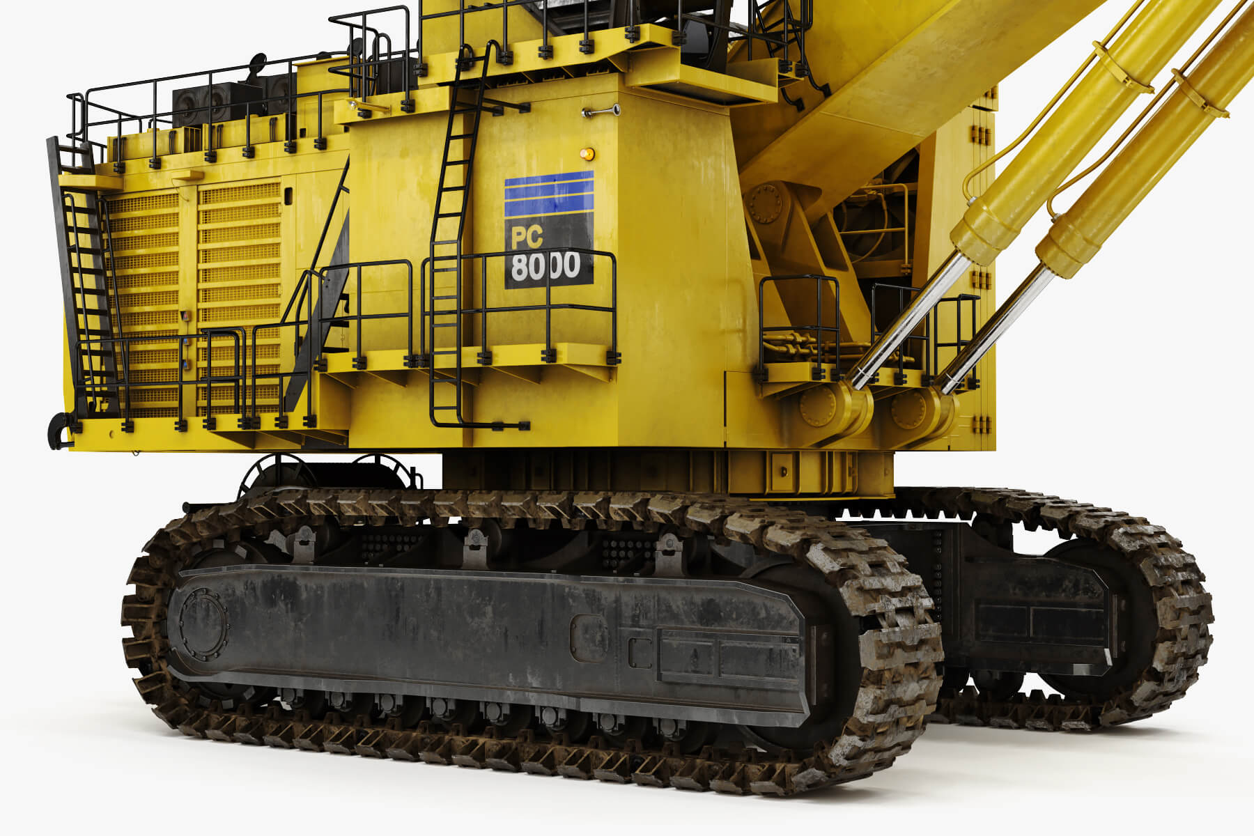 Mining Excavator Komatsu Pc8000-6 Backhoe 3D Model by modelspro