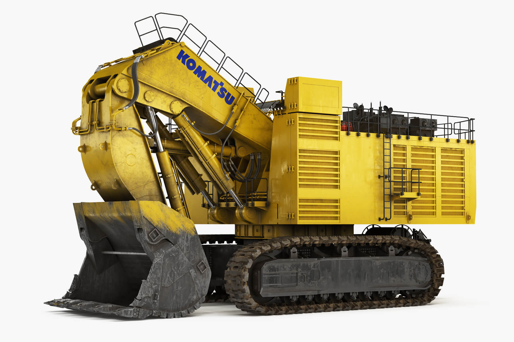 Mining Excavator Komatsu Pc8000-6 Loading Shovel 3D Model by modelspro