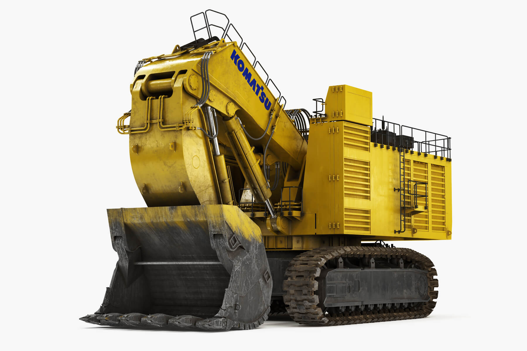Mining Excavator Komatsu Pc8000-6 Loading Shovel 3D Model by modelspro