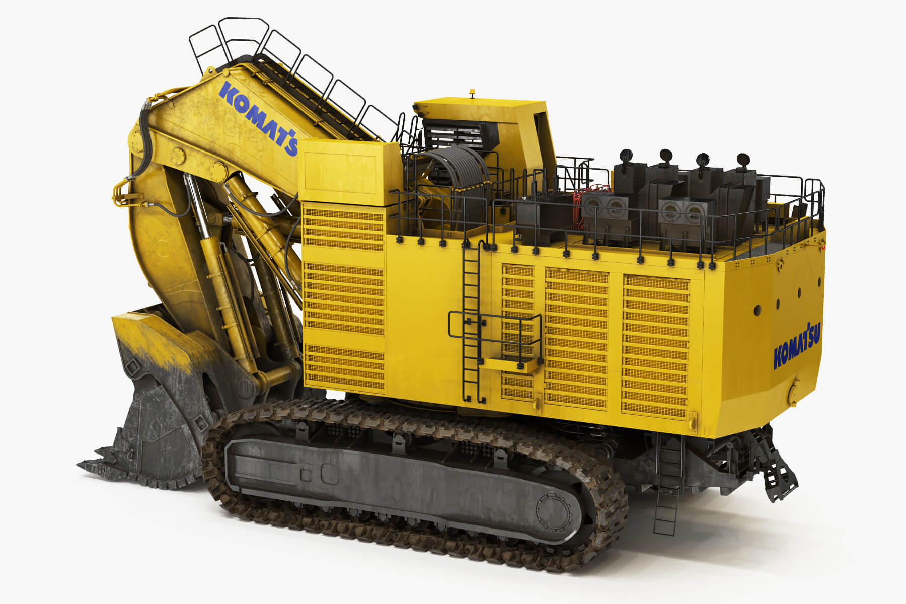 Mining Excavator Komatsu Pc8000-6 Loading Shovel 3D Model by modelspro