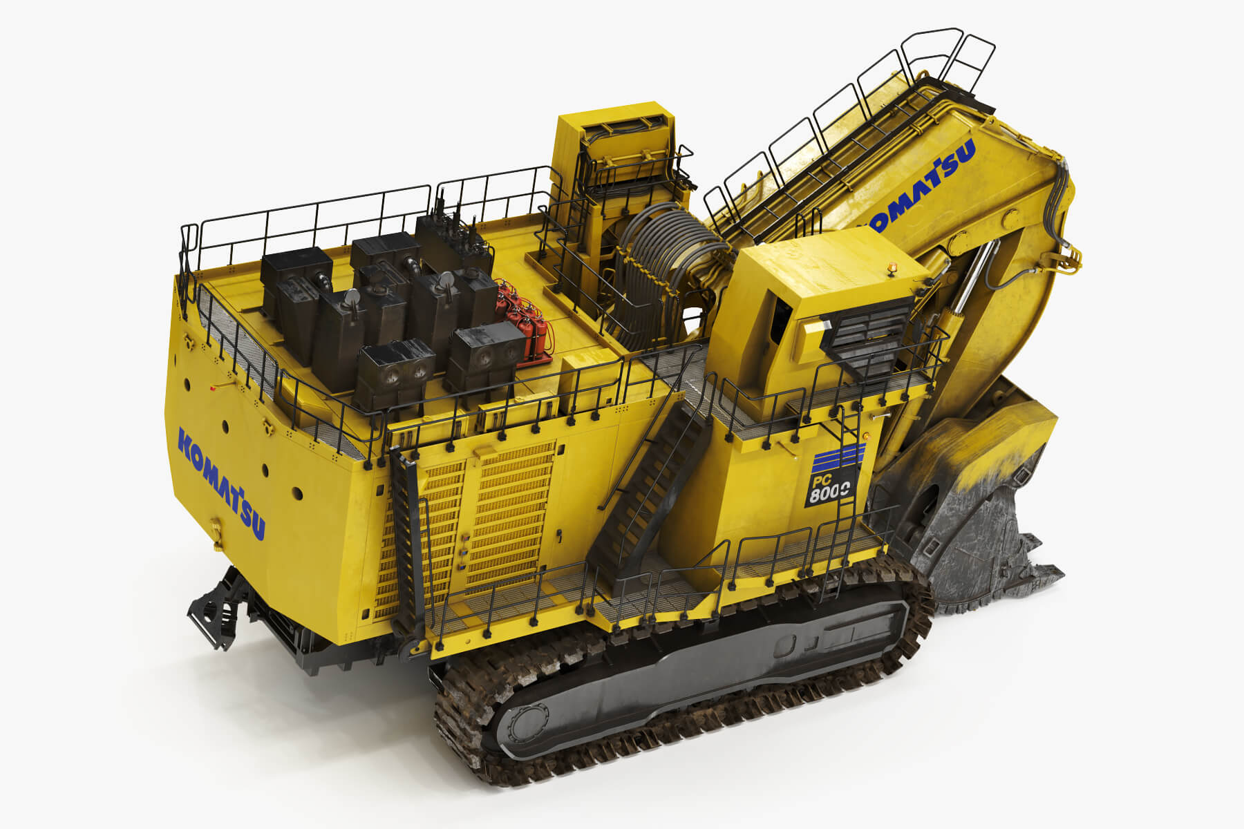 Mining Excavator Komatsu Pc8000-6 Loading Shovel 3D Model by modelspro