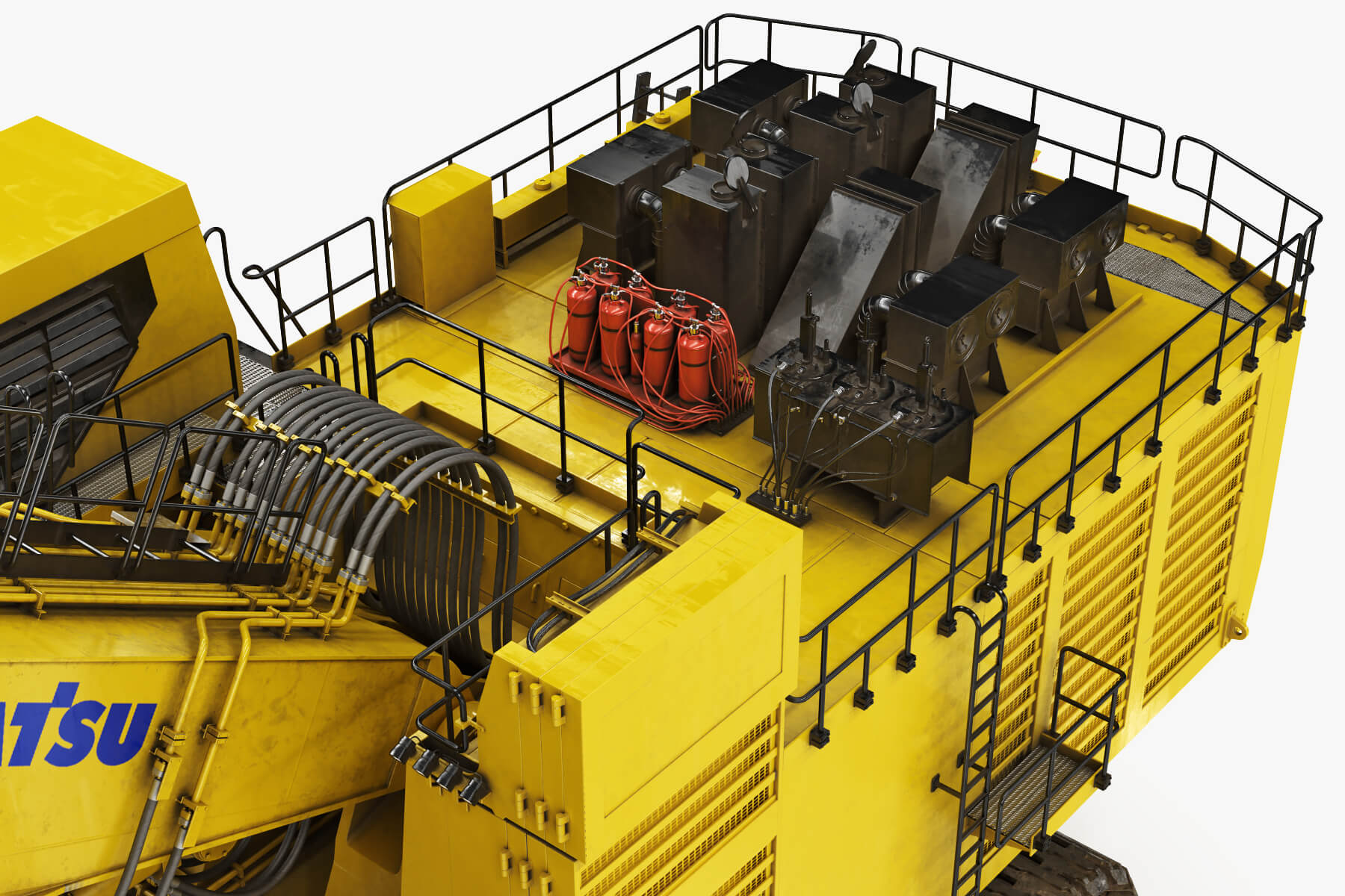 Mining Excavator Komatsu Pc8000-6 Loading Shovel 3D Model by modelspro