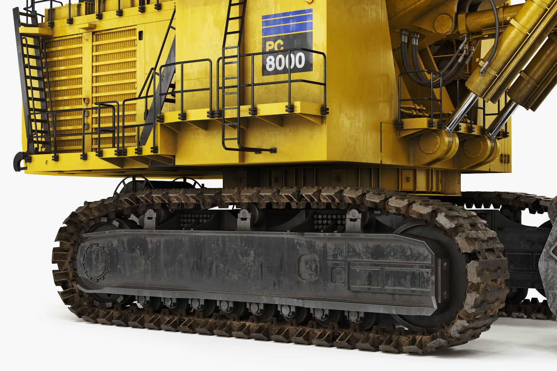 Mining Excavator Komatsu Pc8000-6 Loading Shovel 3D Model by modelspro