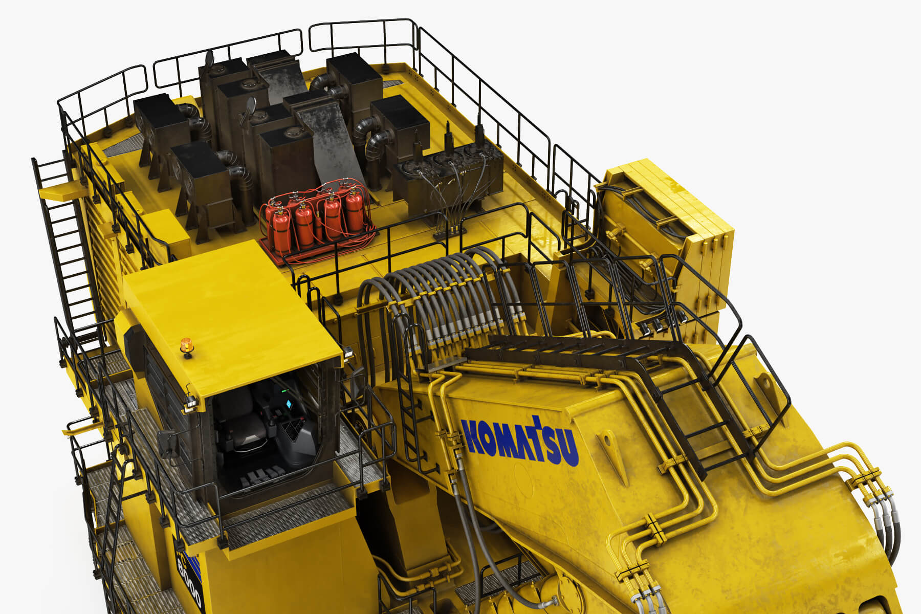 Mining Excavator Komatsu Pc8000-6 Loading Shovel 3D Model by modelspro