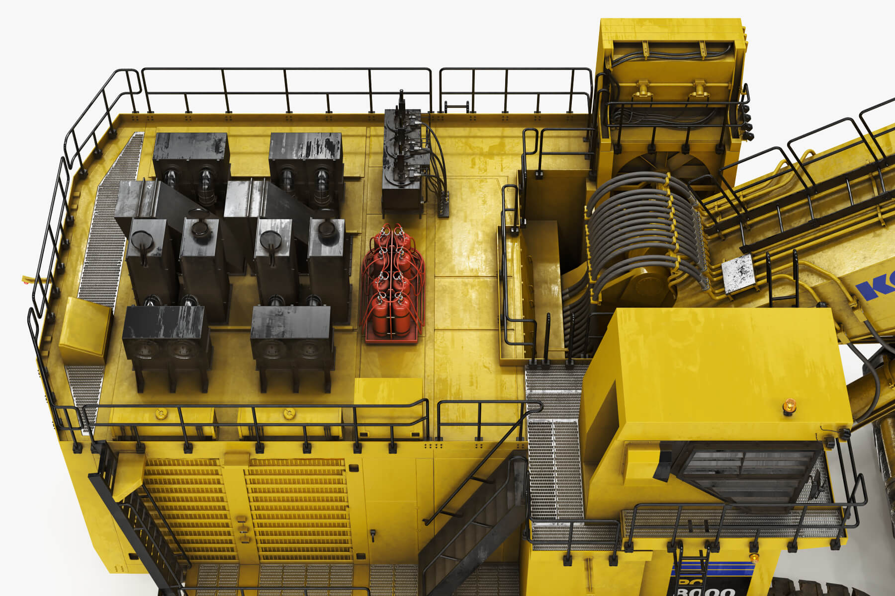 Mining Excavator Komatsu Pc8000-6 Loading Shovel 3D Model by modelspro