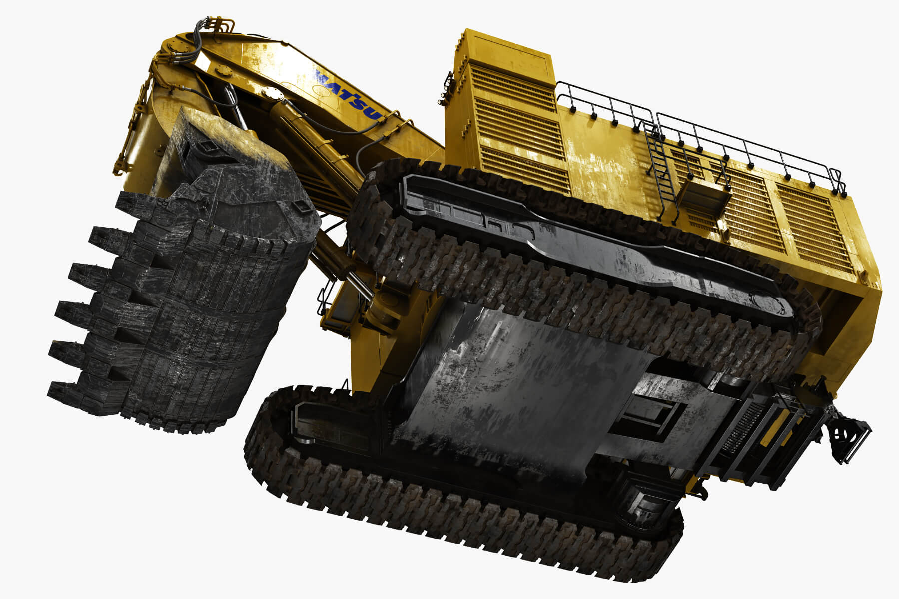 Mining Excavator Komatsu Pc8000-6 Loading Shovel 3D Model by modelspro
