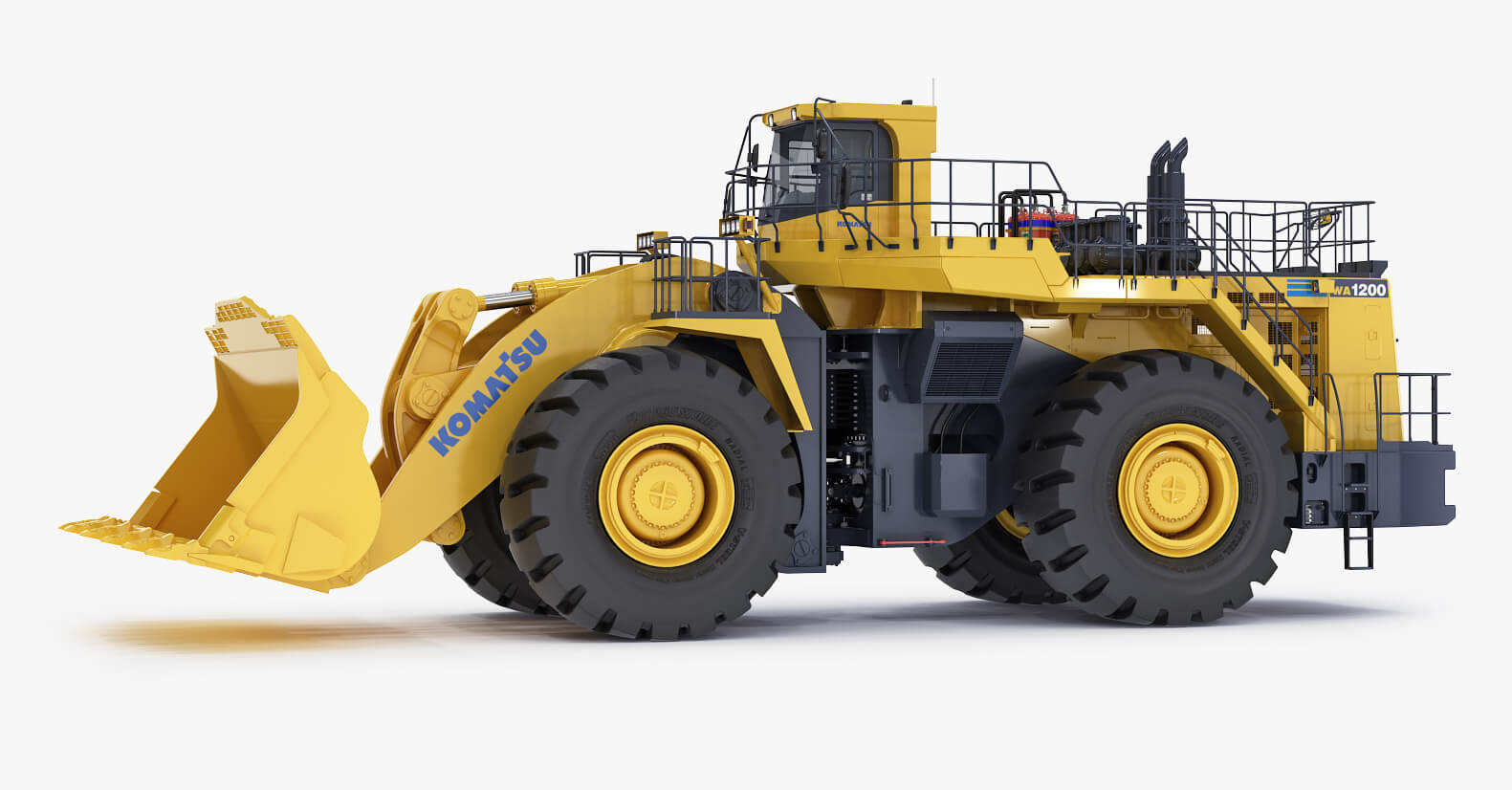 Mining Loader Komatsu Wa1200 - 3D Model by modelspro