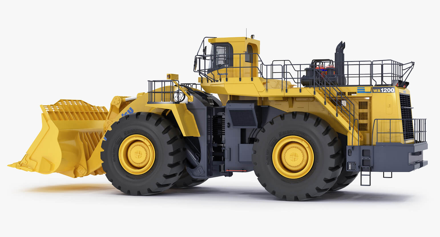 Mining Loader Komatsu Wa1200 - 3D Model by modelspro