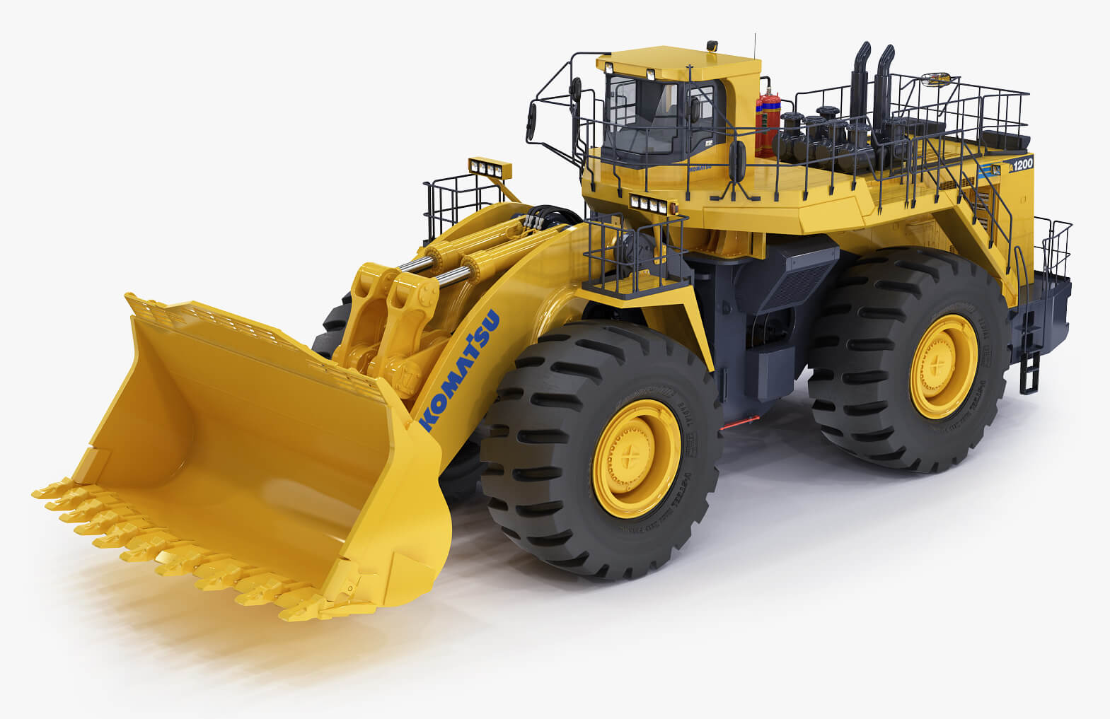 Mining Loader Komatsu Wa1200 - 3D Model by modelspro
