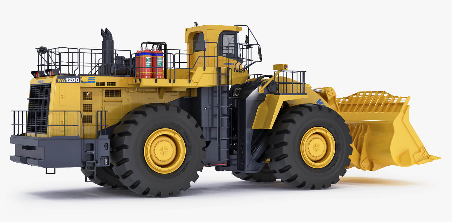 Mining Loader Komatsu Wa1200 - 3D Model by modelspro