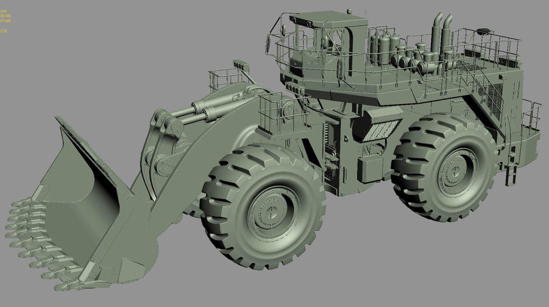 Mining Loader Komatsu Wa1200 - 3D Model by modelspro