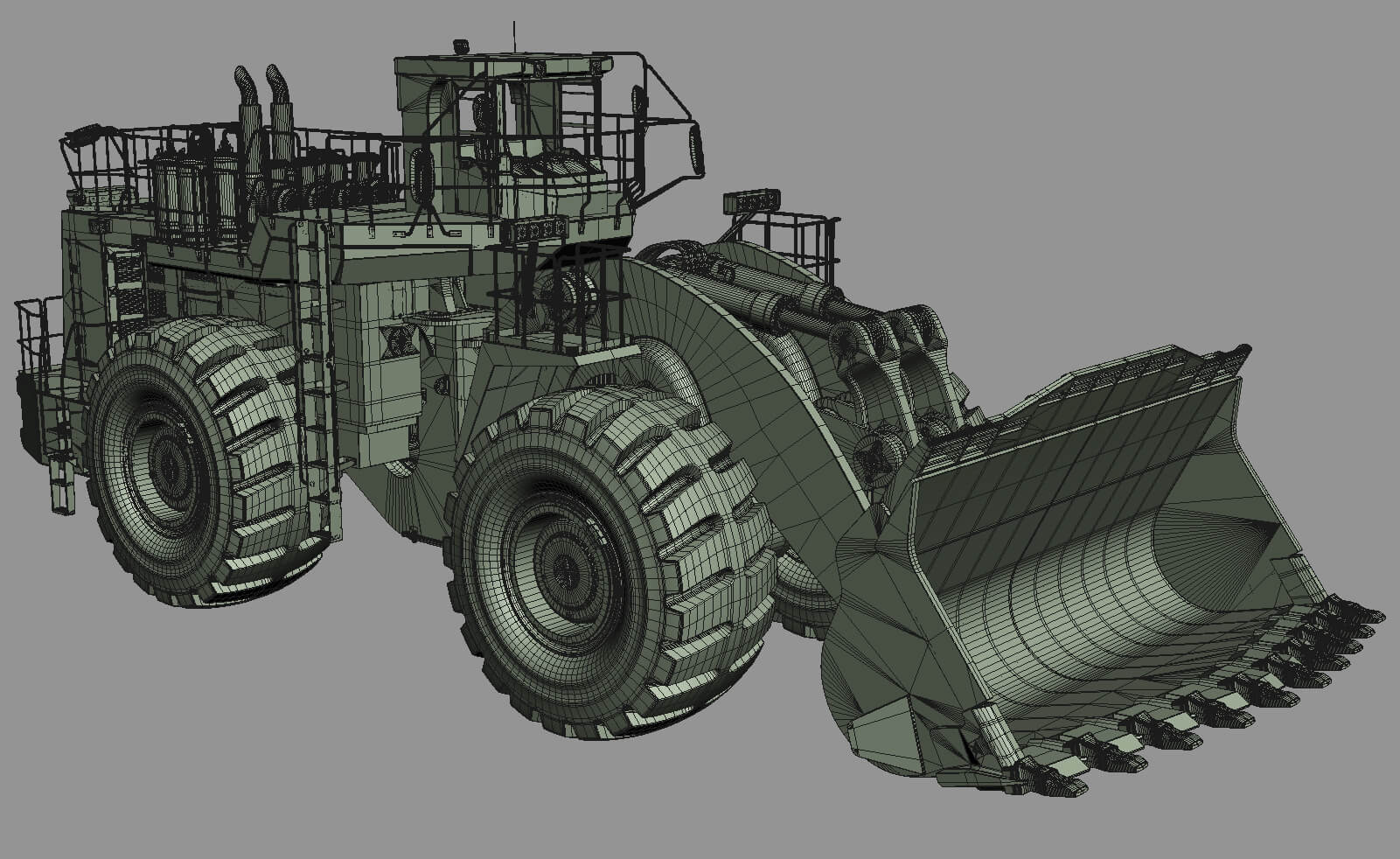 Mining Loader Komatsu Wa1200 - 3D Model by modelspro
