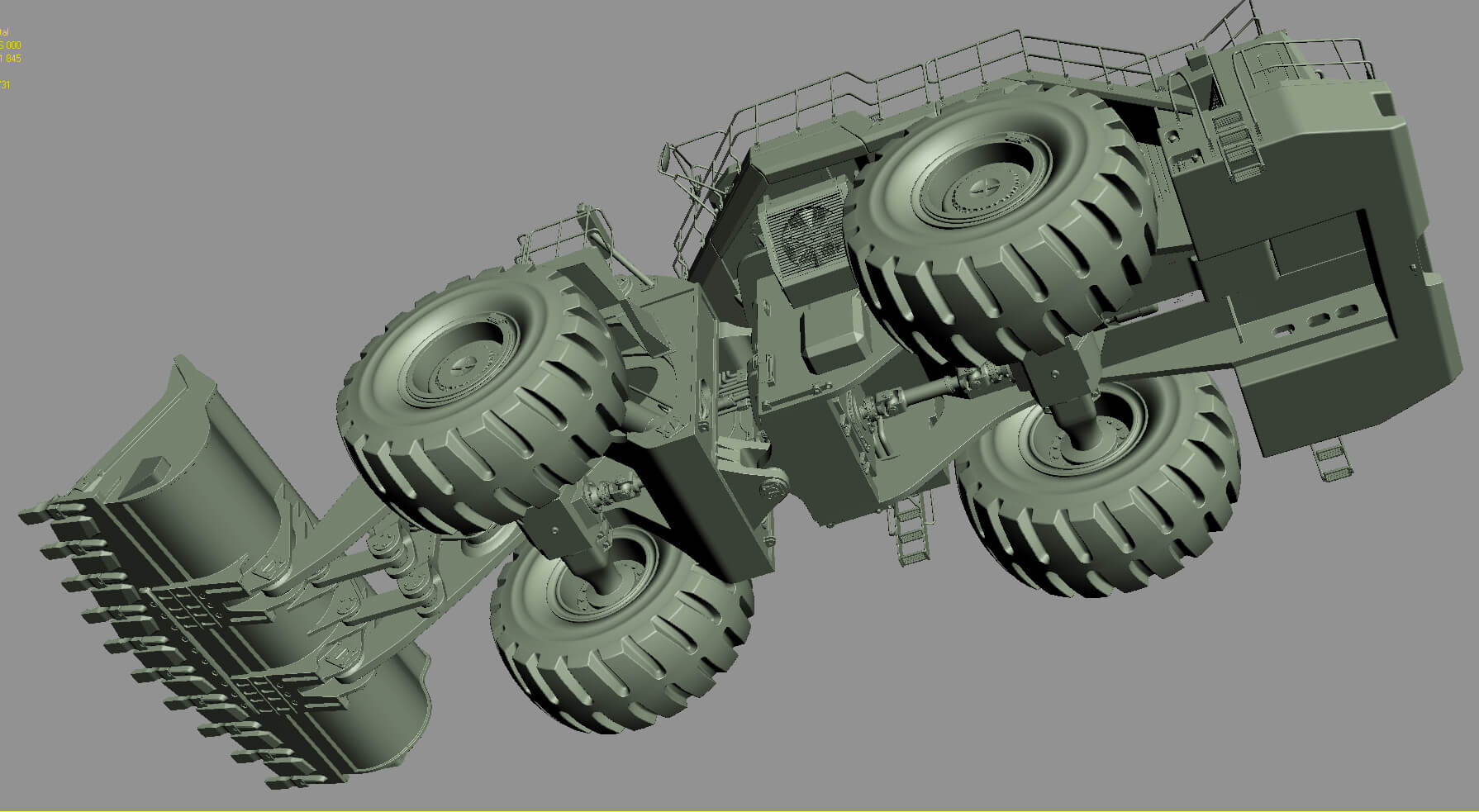 Mining Loader Komatsu Wa1200 - 3D Model by modelspro