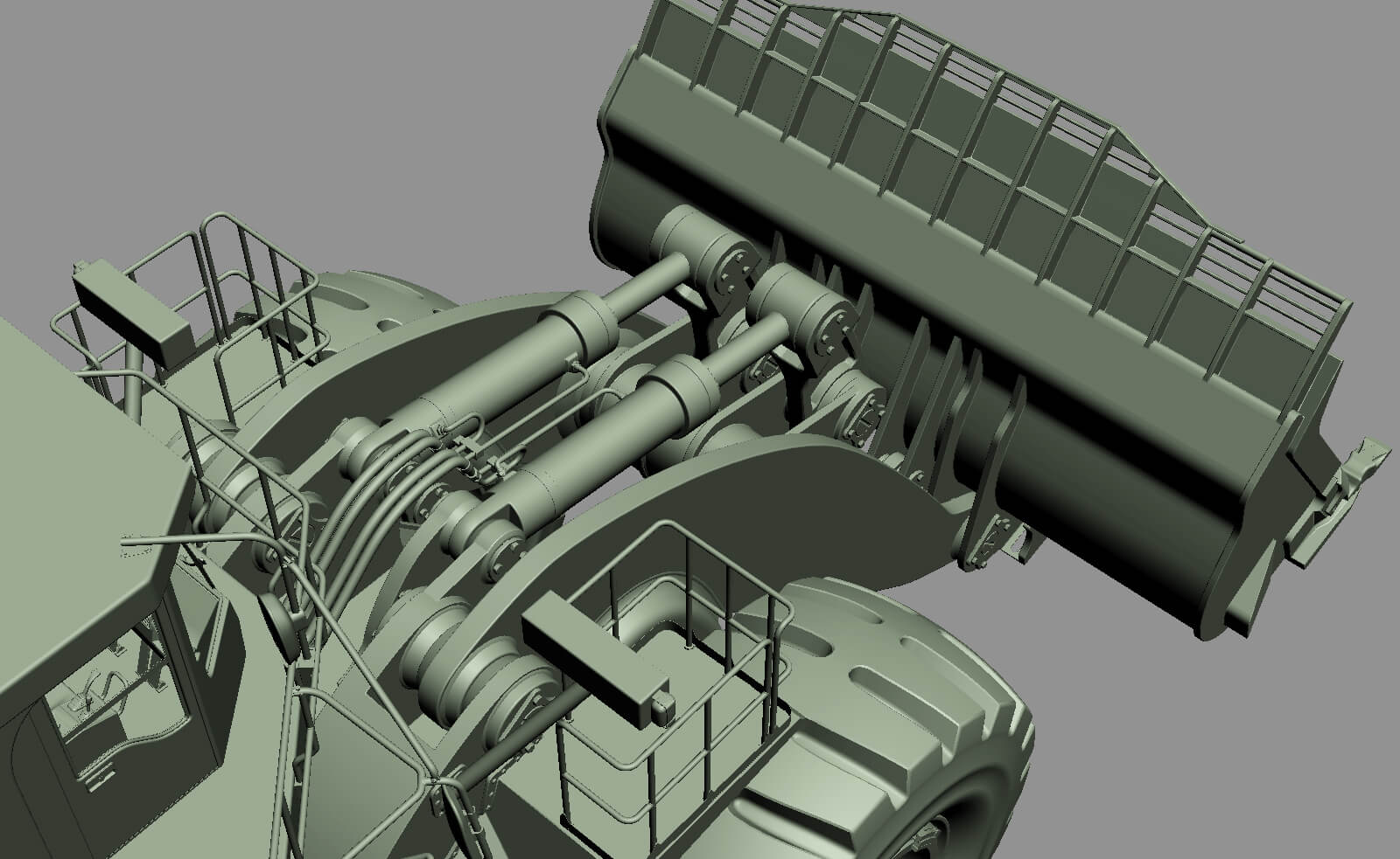 Mining Loader Komatsu Wa1200 - 3D Model by modelspro