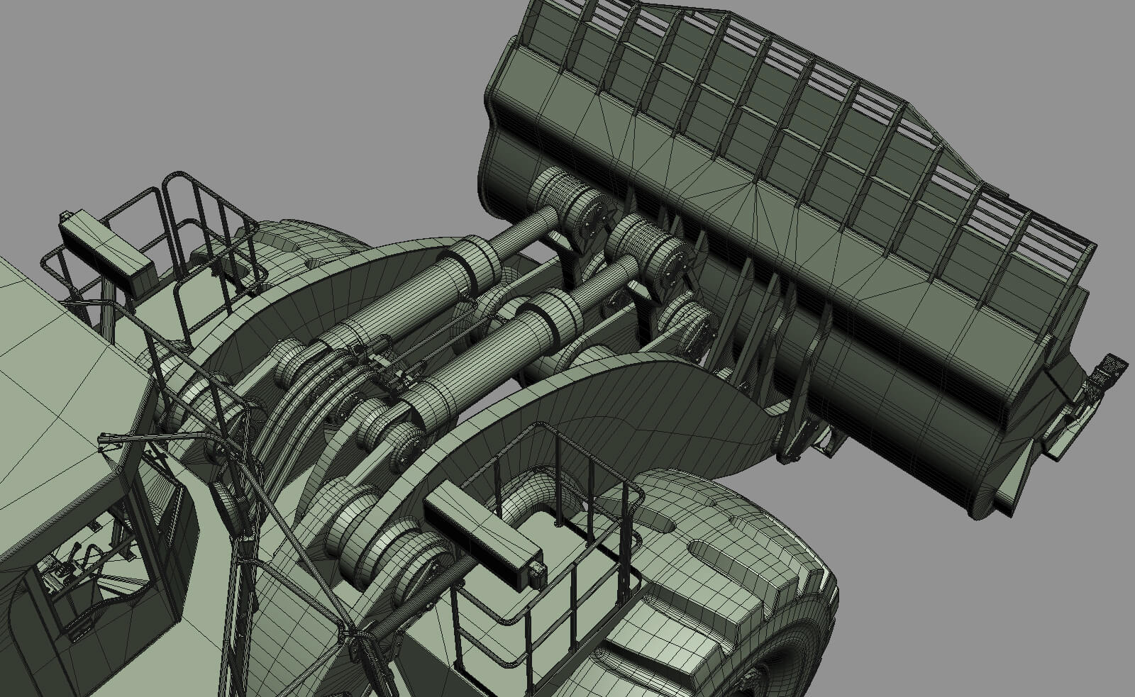 Mining Loader Komatsu Wa1200 - 3D Model by modelspro