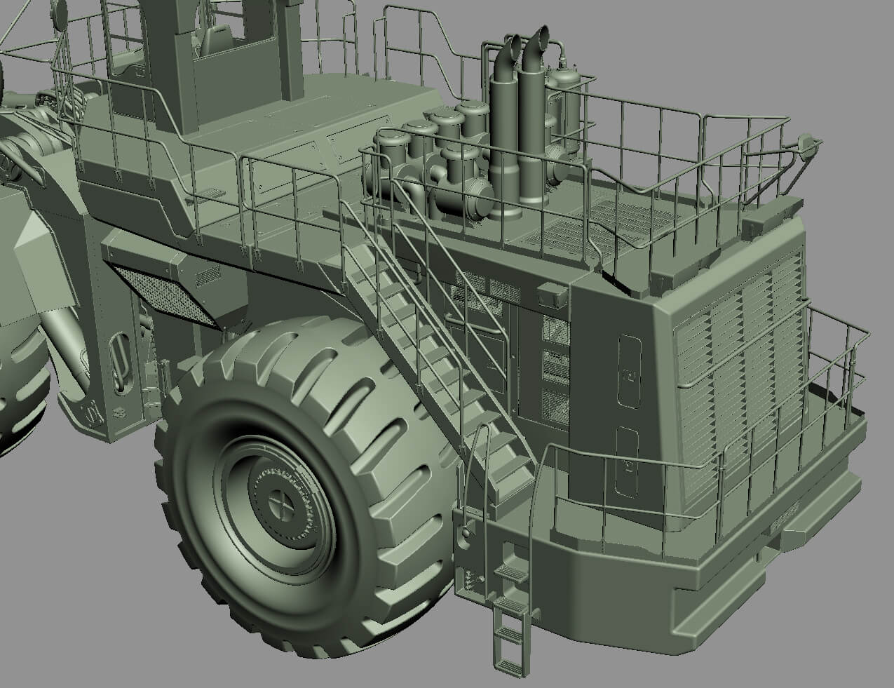 Mining Loader Komatsu Wa1200 - 3D Model by modelspro